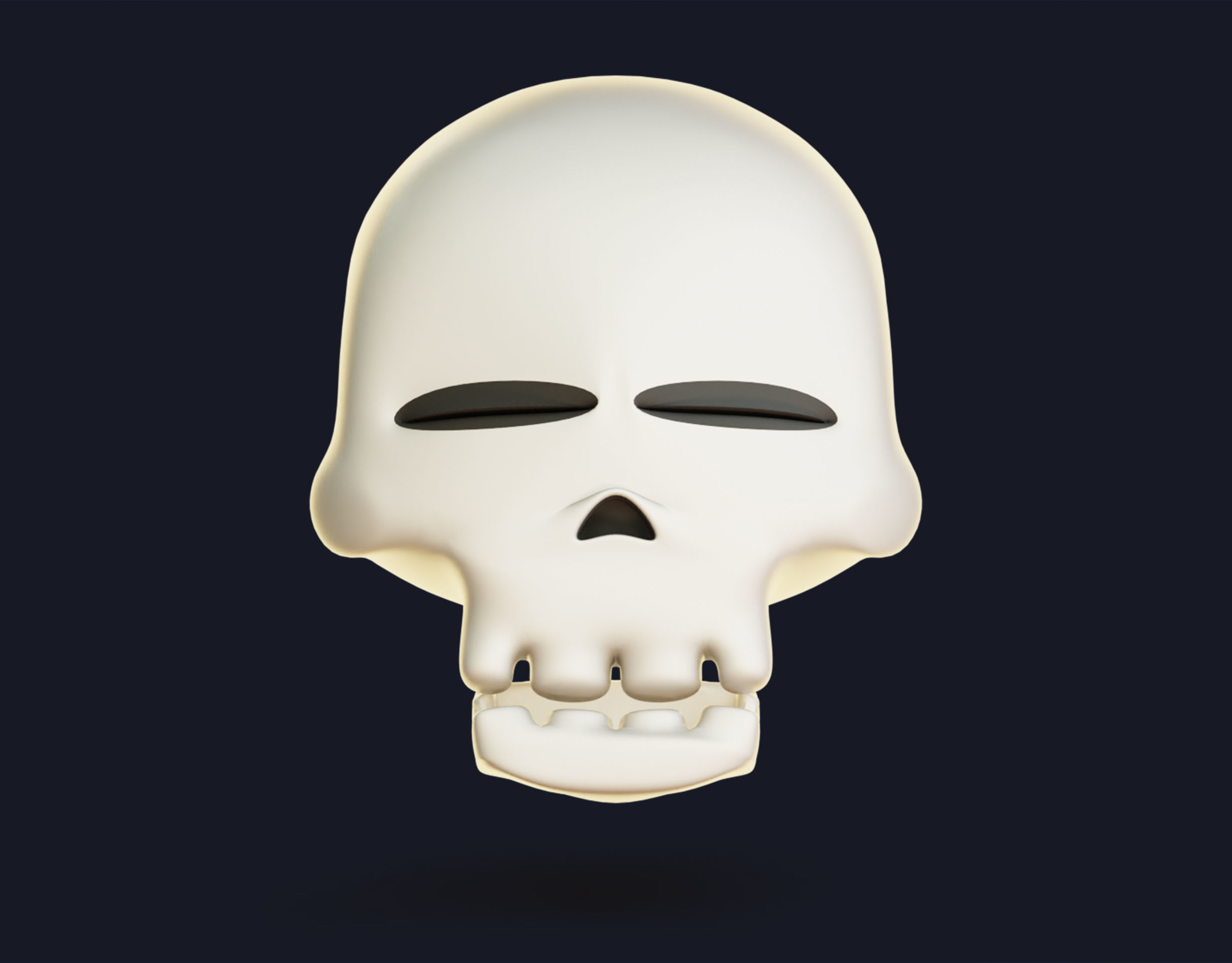 3D model Skull Animated Emoji VR / AR / low-poly | CGTrader