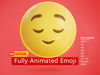 3D model Relieved face Animated Emoji VR / AR / low-poly | CGTrader