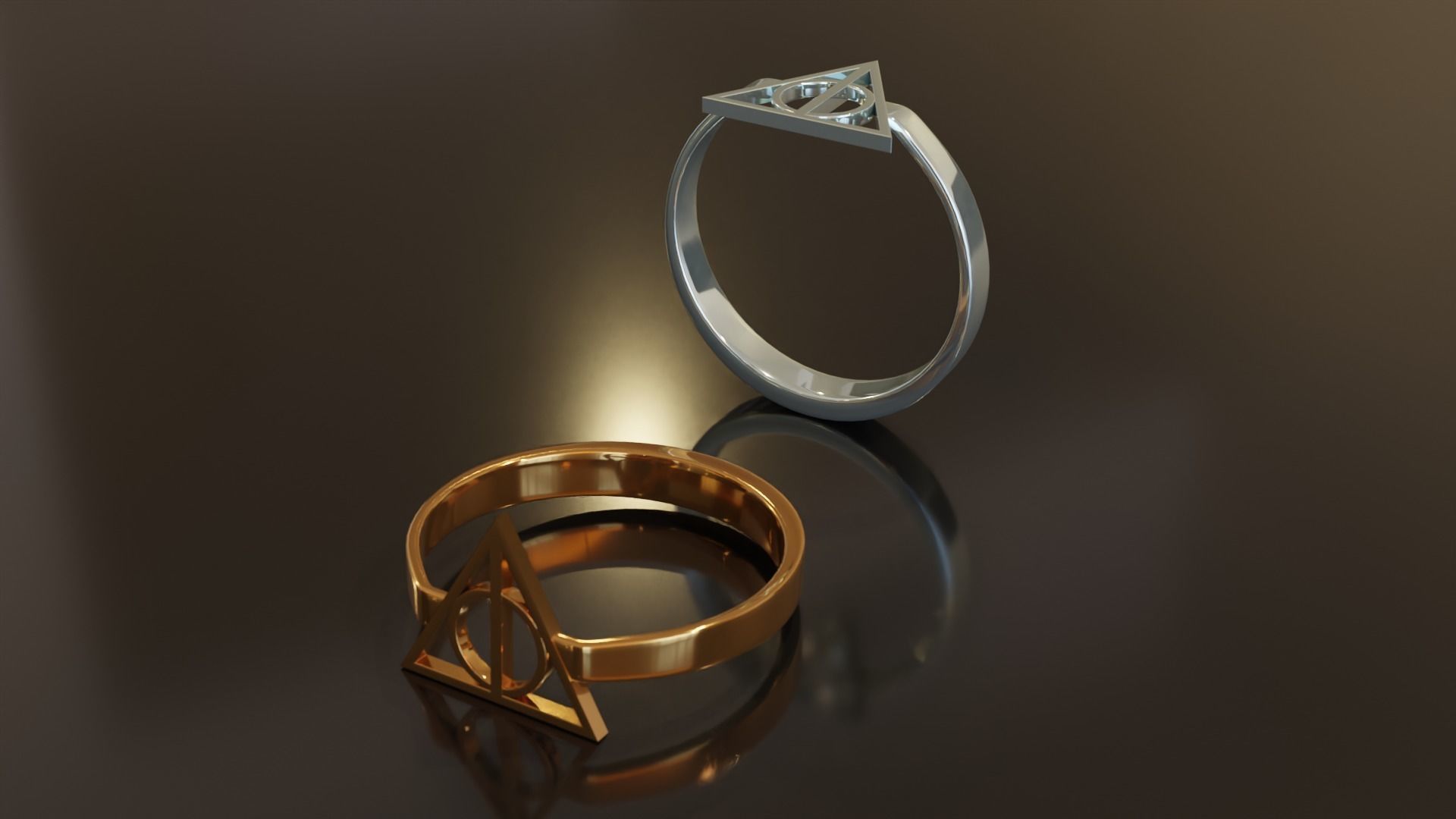 Deathly Hallows Ring free 3D model 3D printable | CGTrader