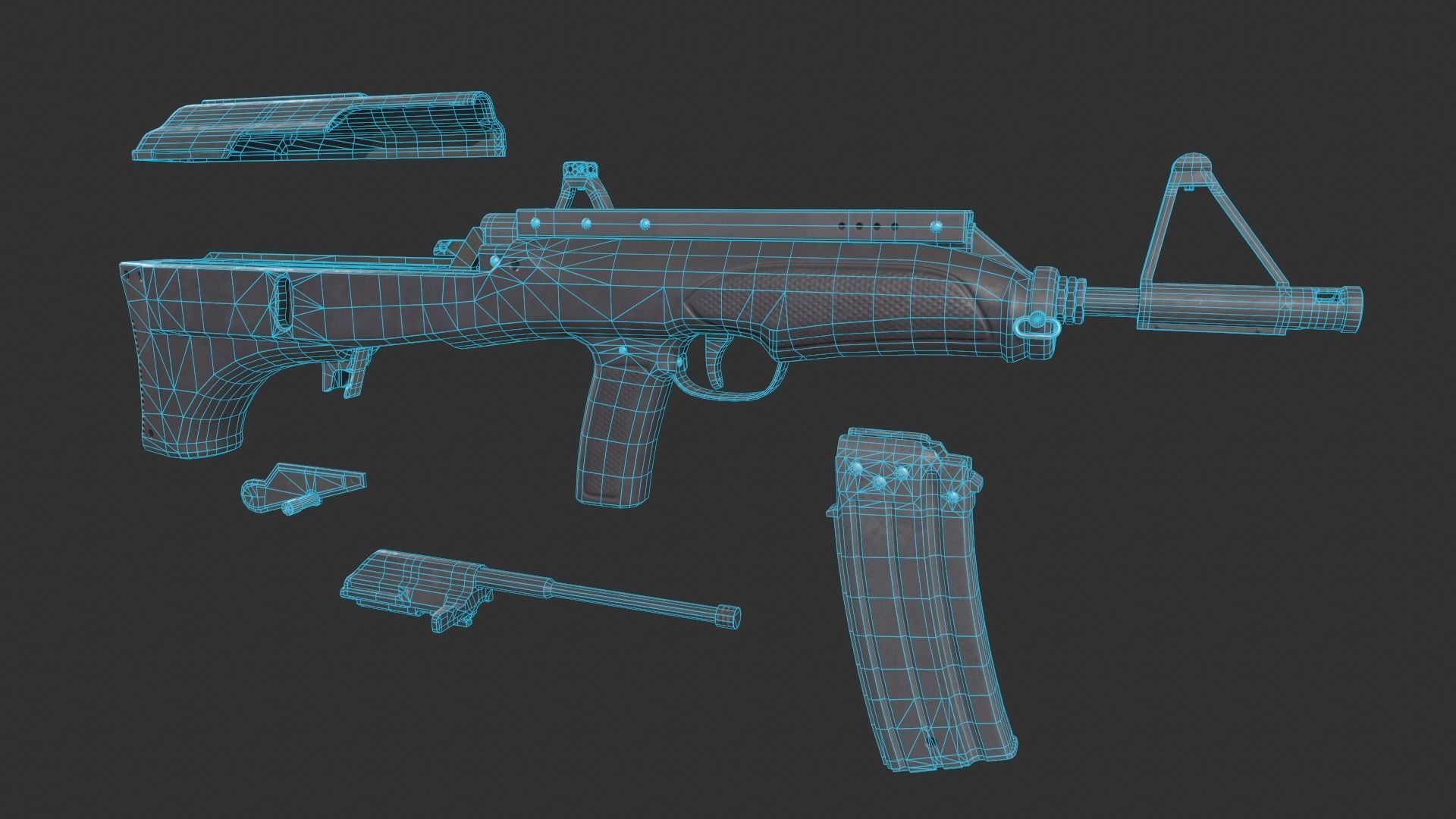 3D model M82 Valmet Bullpup VR / AR / low-poly | CGTrader