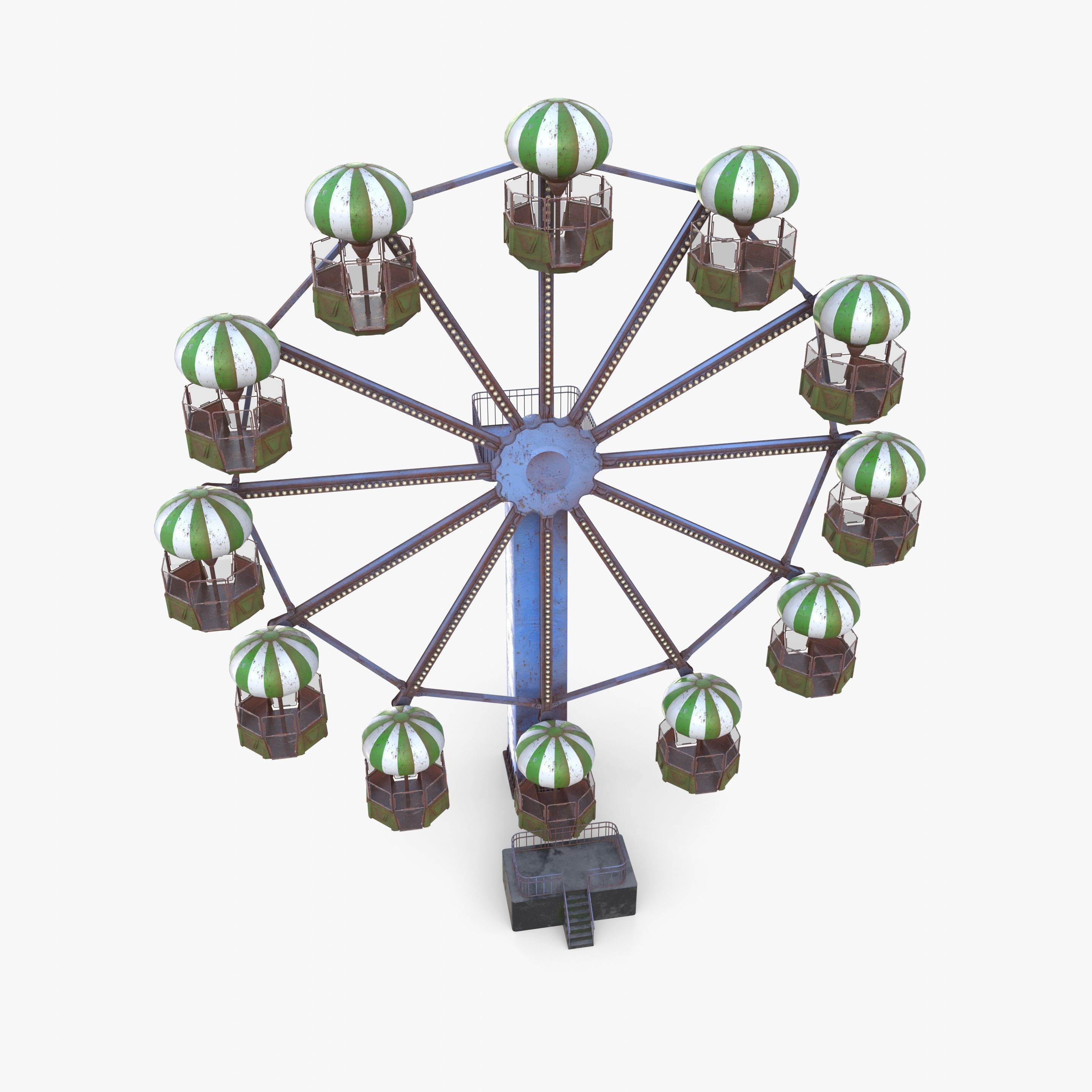 3D model Ferris wheel v4 VR / AR / low-poly | CGTrader