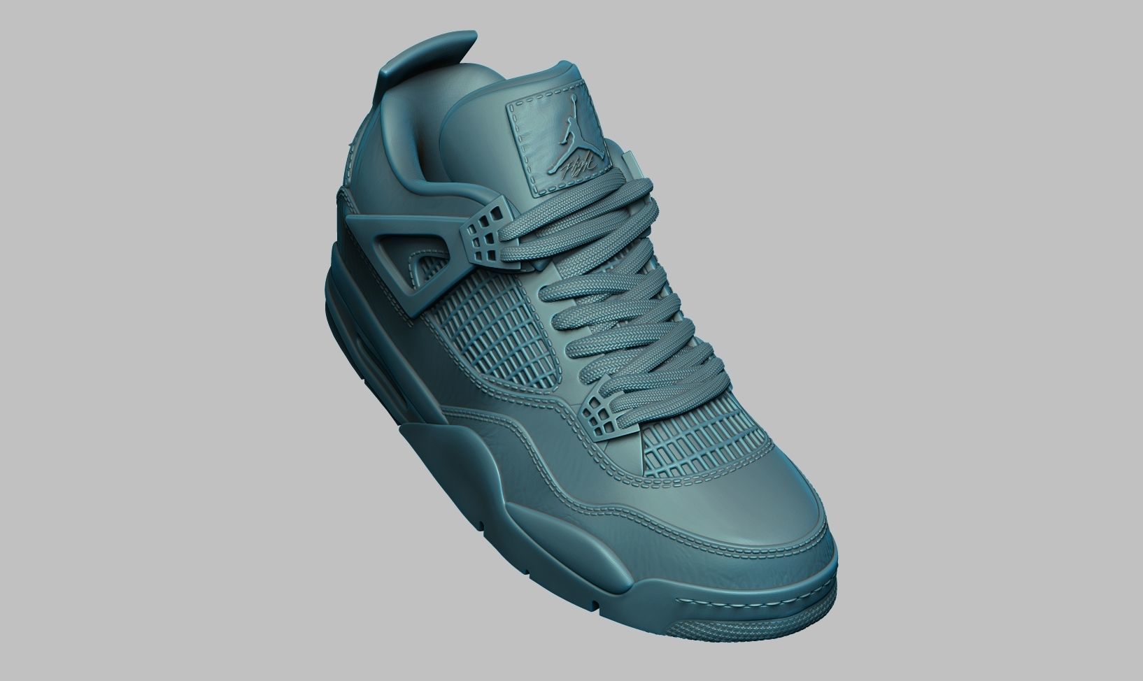 Air Jordan 4 shoe 3D model 3D printable | CGTrader
