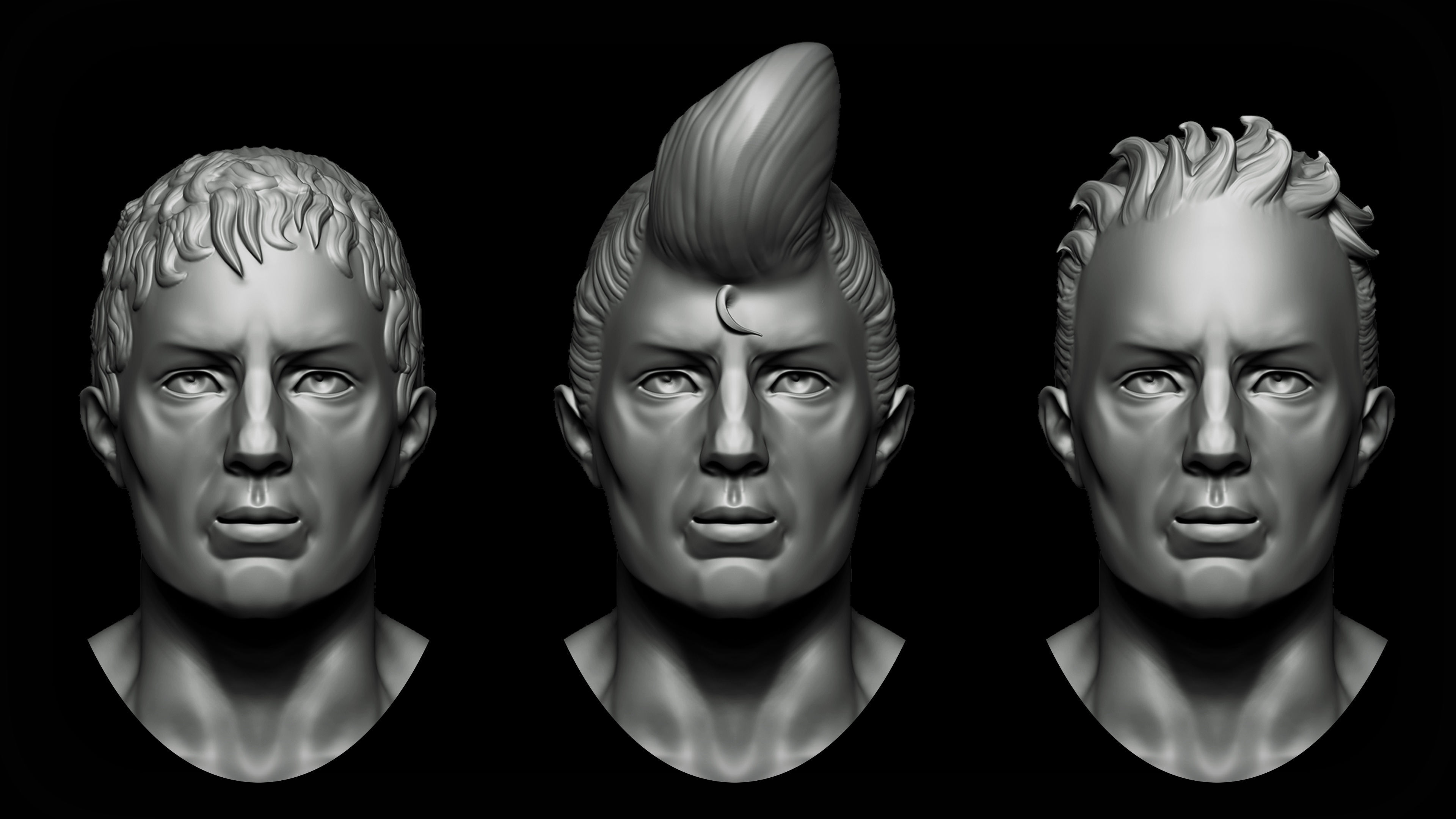 Zbrush Blender Stylized Hair and Fur 80 Brushes Bundle Texture | CGTrader