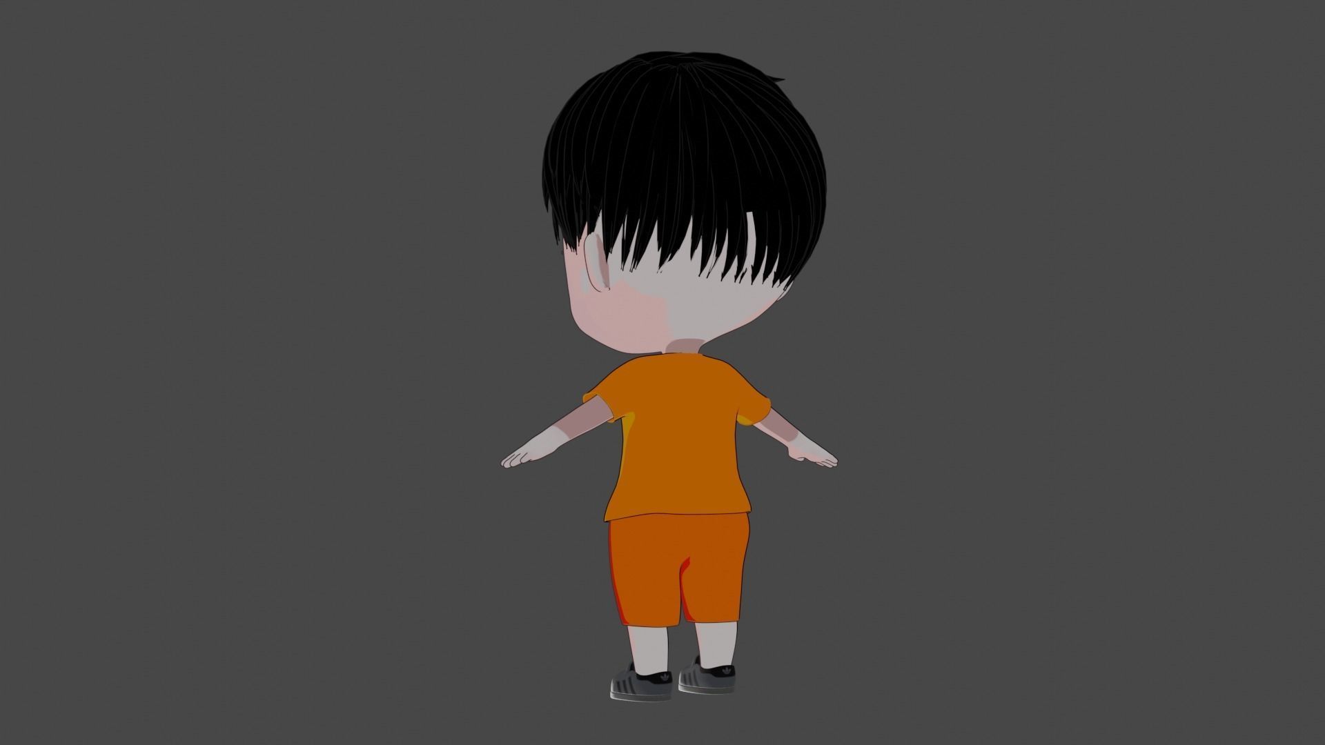 Cute Boy Rigged NPR Style 3D model animated rigged | CGTrader