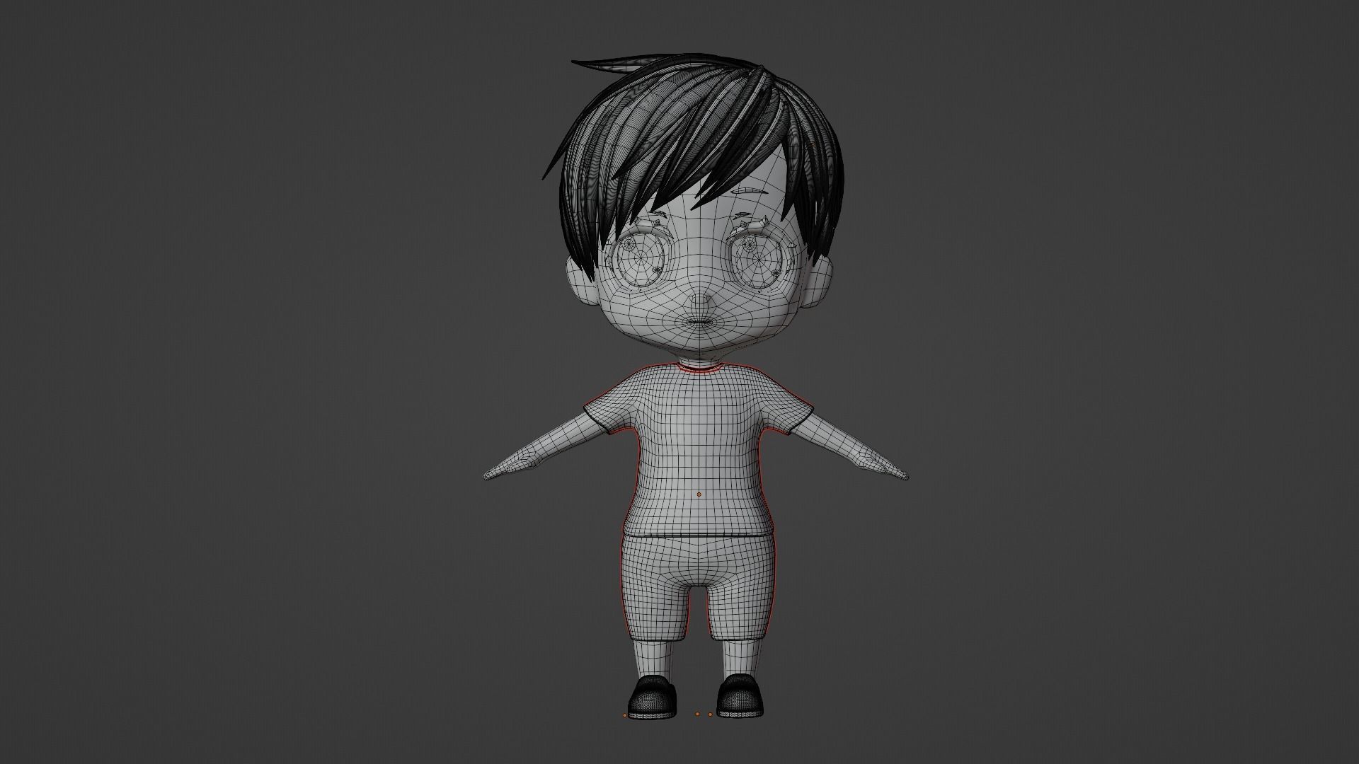 Cute Boy Rigged NPR Style 3D model animated rigged | CGTrader