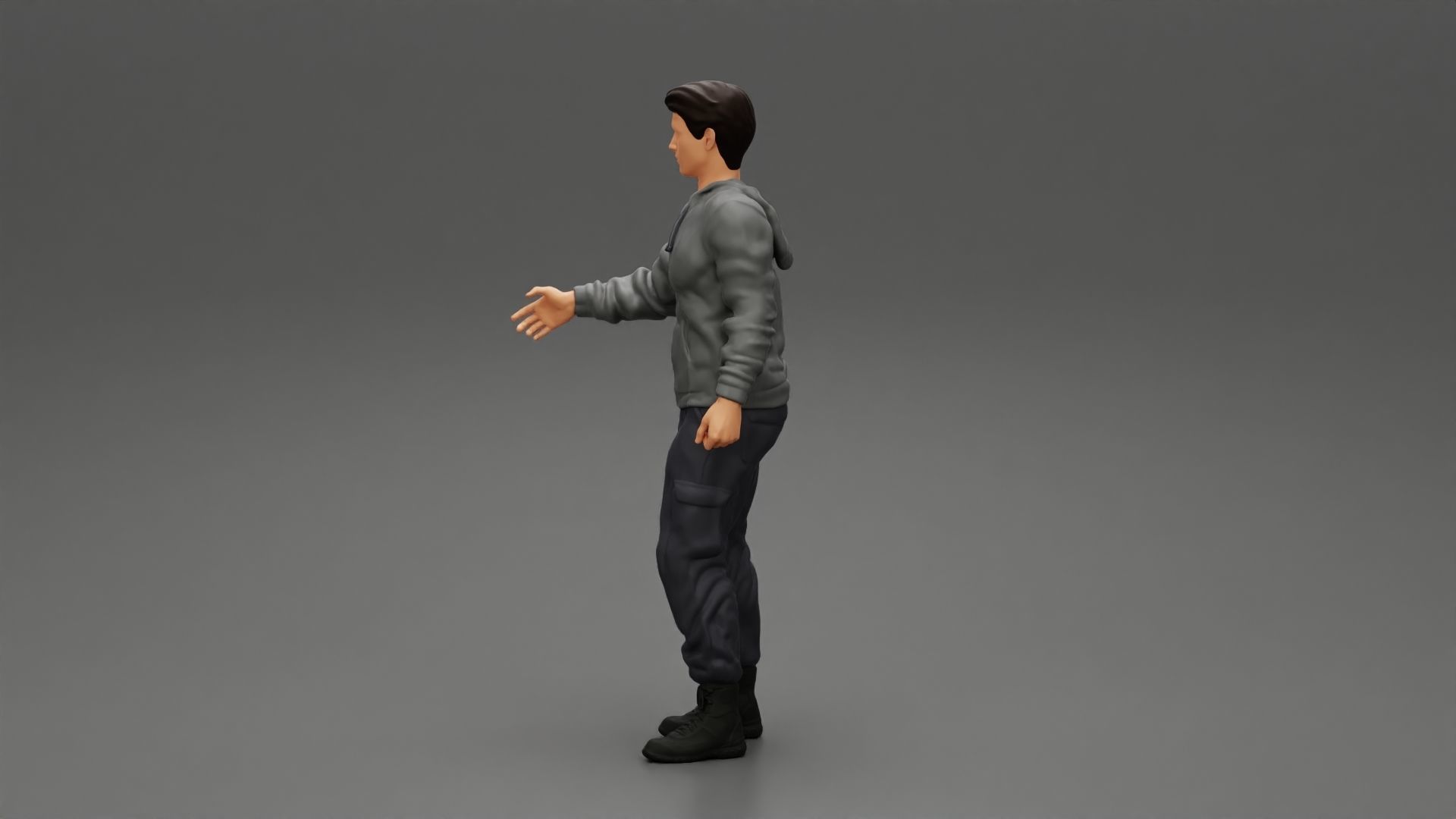 Young man giving hand for handshake 3D model 3D printable | CGTrader