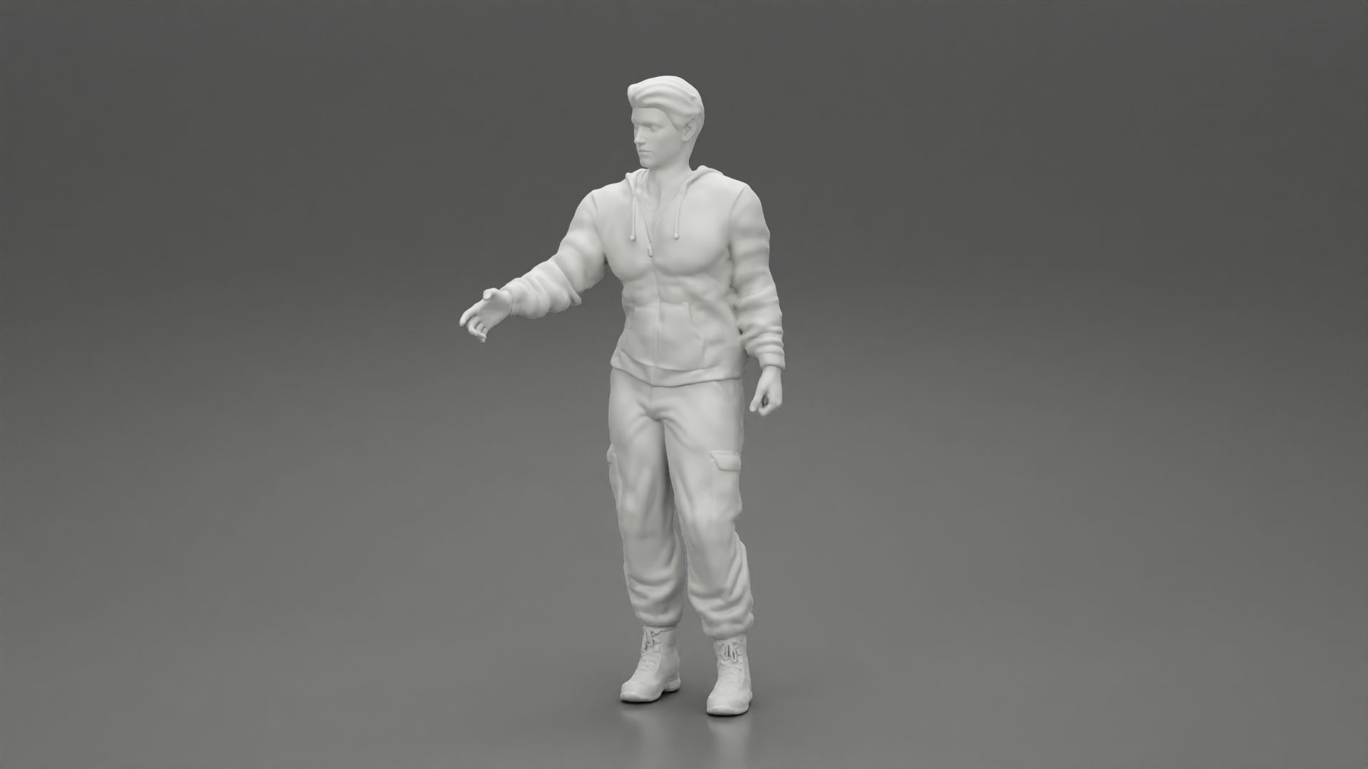 Young man giving hand for handshake 3D model 3D printable | CGTrader