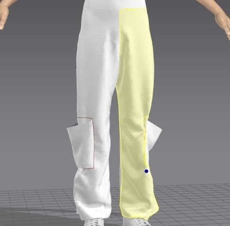 cargo pants with 2 pockets by marvelous designer 3D model | CGTrader