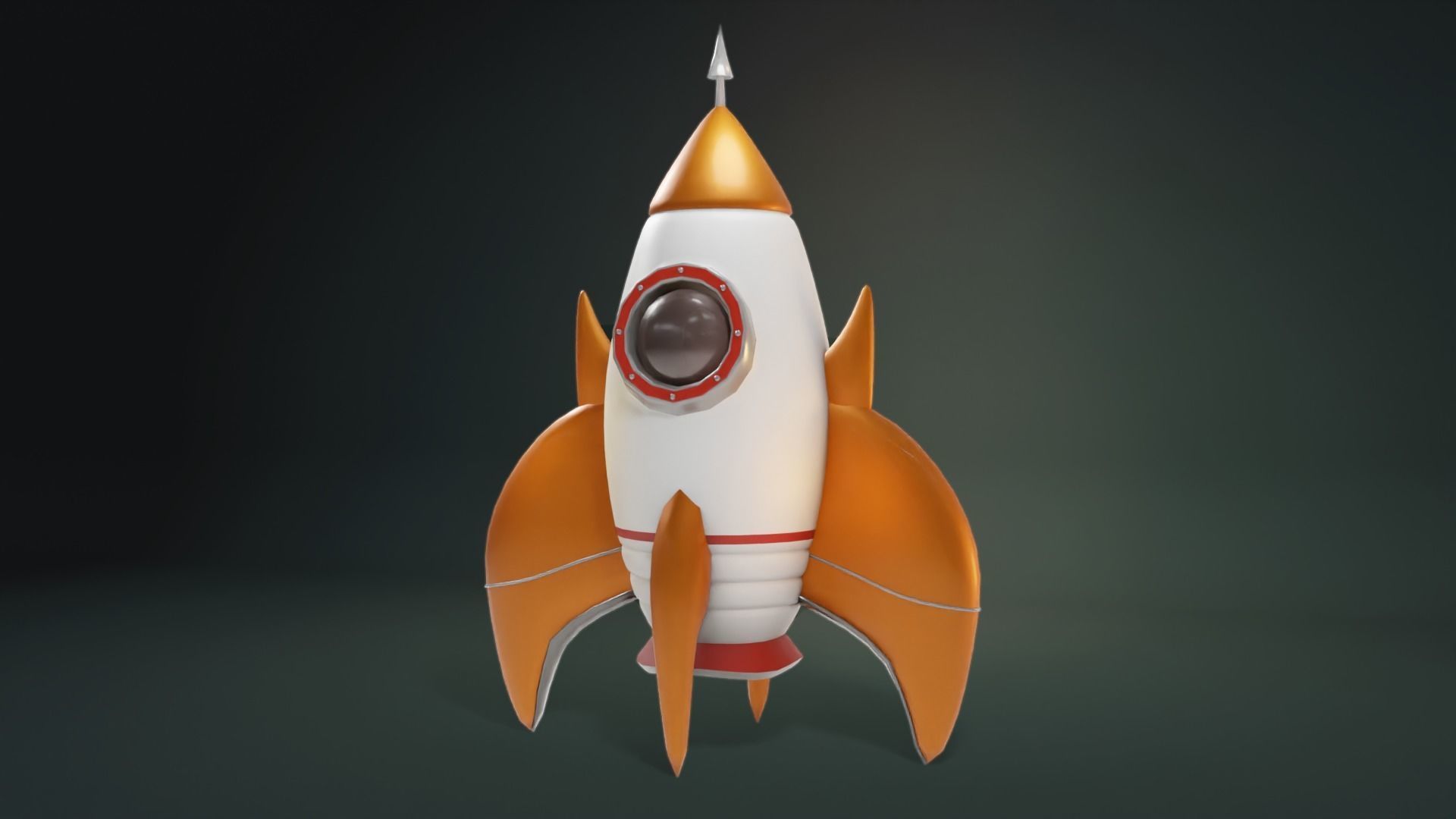 Rocket 3D Model Cartoon free VR / AR / low-poly 3D model | CGTrader