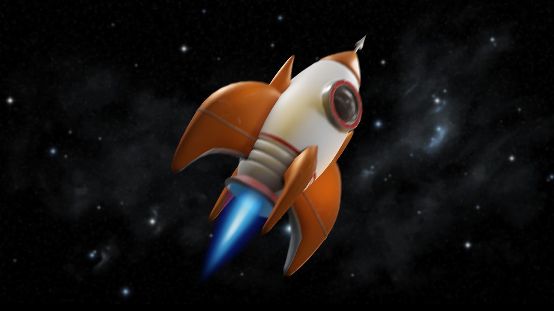 Rocket 3D Model Cartoon free VR / AR / low-poly 3D model | CGTrader