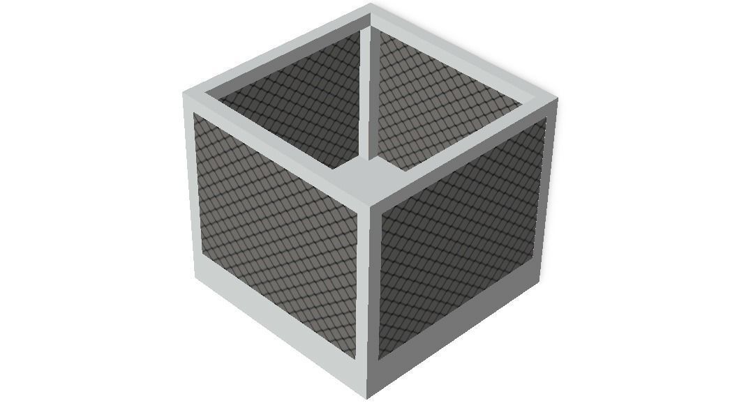 Chain Link Metal Container free 3D model rigged | CGTrader