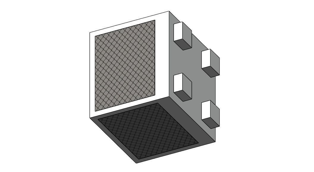 Chain Link Metal Container free 3D model rigged | CGTrader
