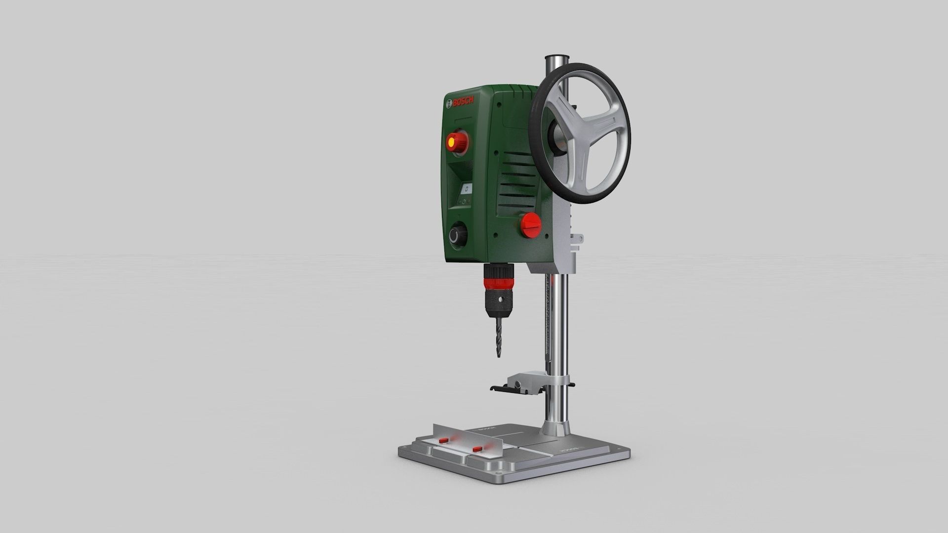 Vertical Hand Press Drill 3D model animated rigged | CGTrader