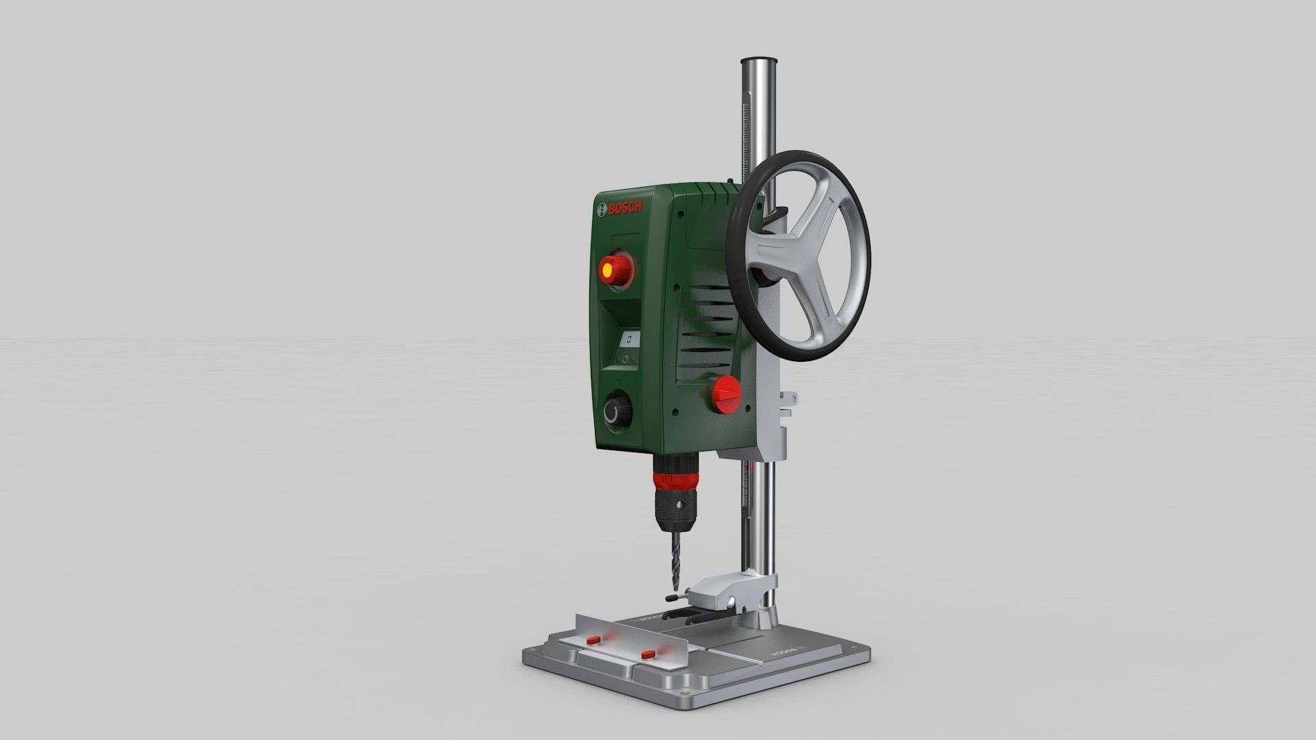 Vertical Hand Press Drill 3D model animated rigged | CGTrader