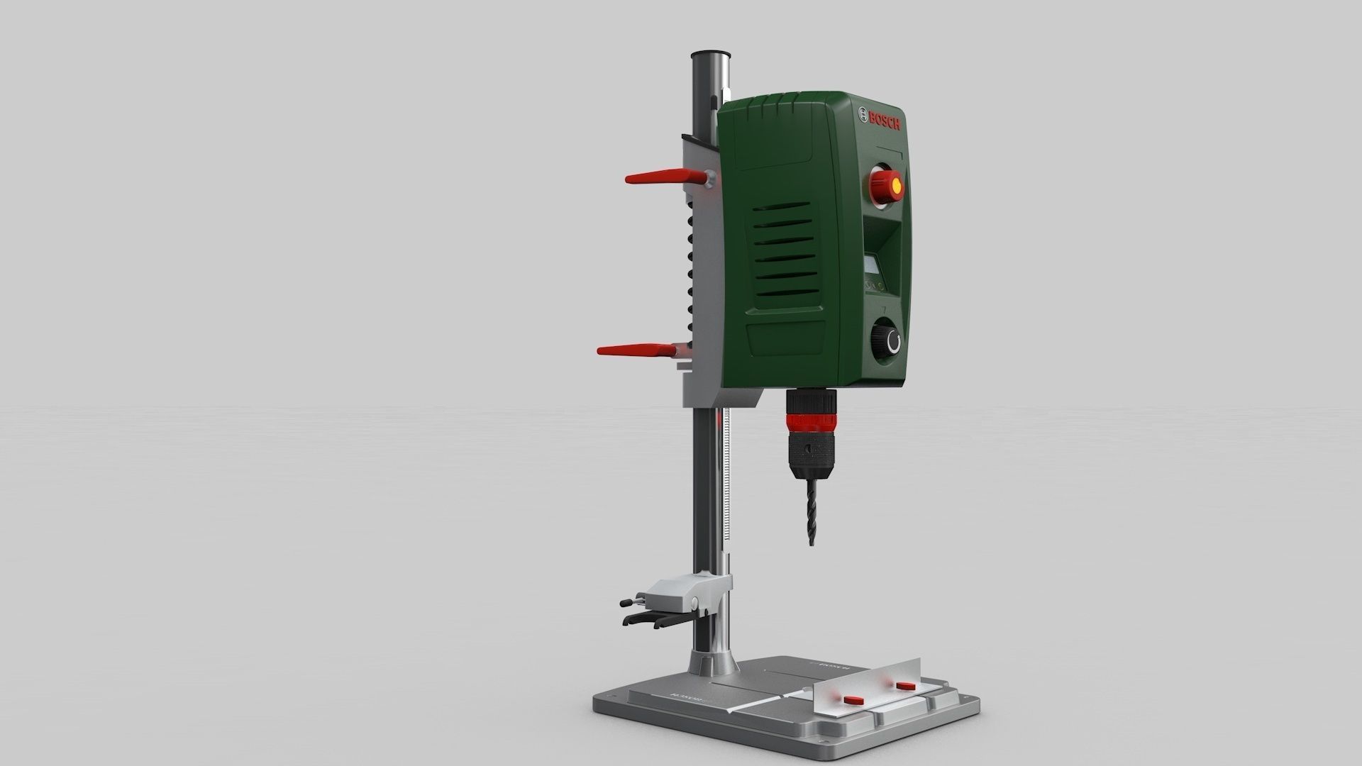 Vertical Hand Press Drill 3D model animated rigged | CGTrader