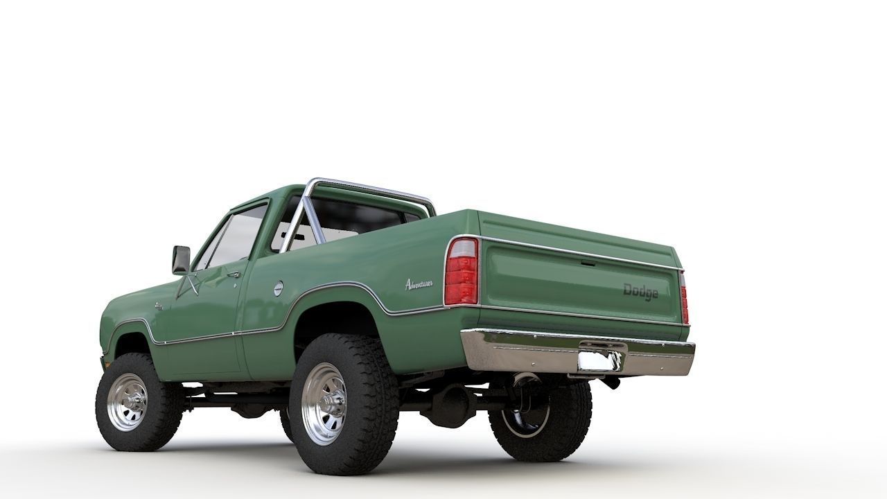 Dodge Power Wagon Single Cab 1976 3D model | CGTrader
