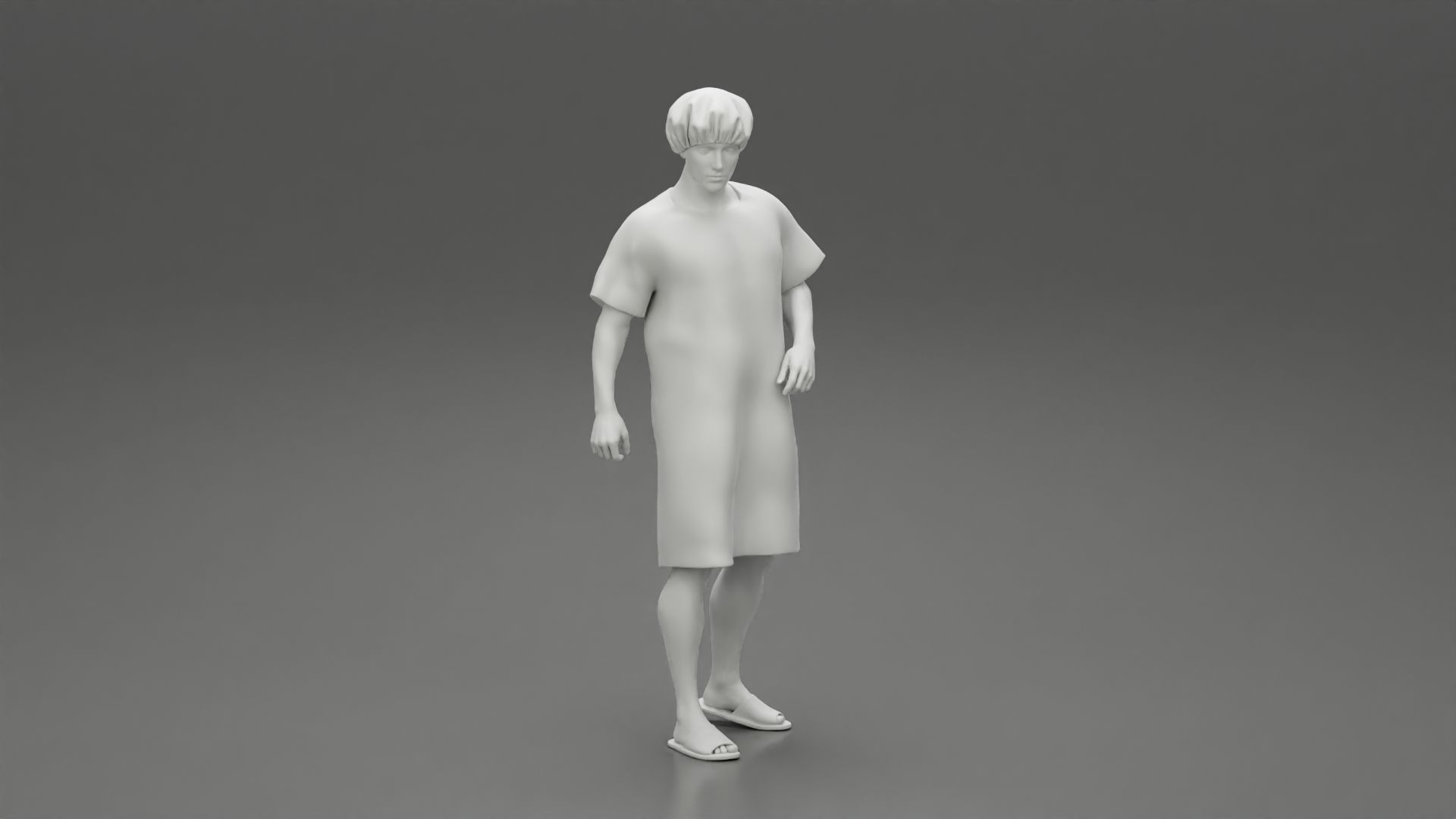 patient in hospital walking 3D model 3D printable | CGTrader