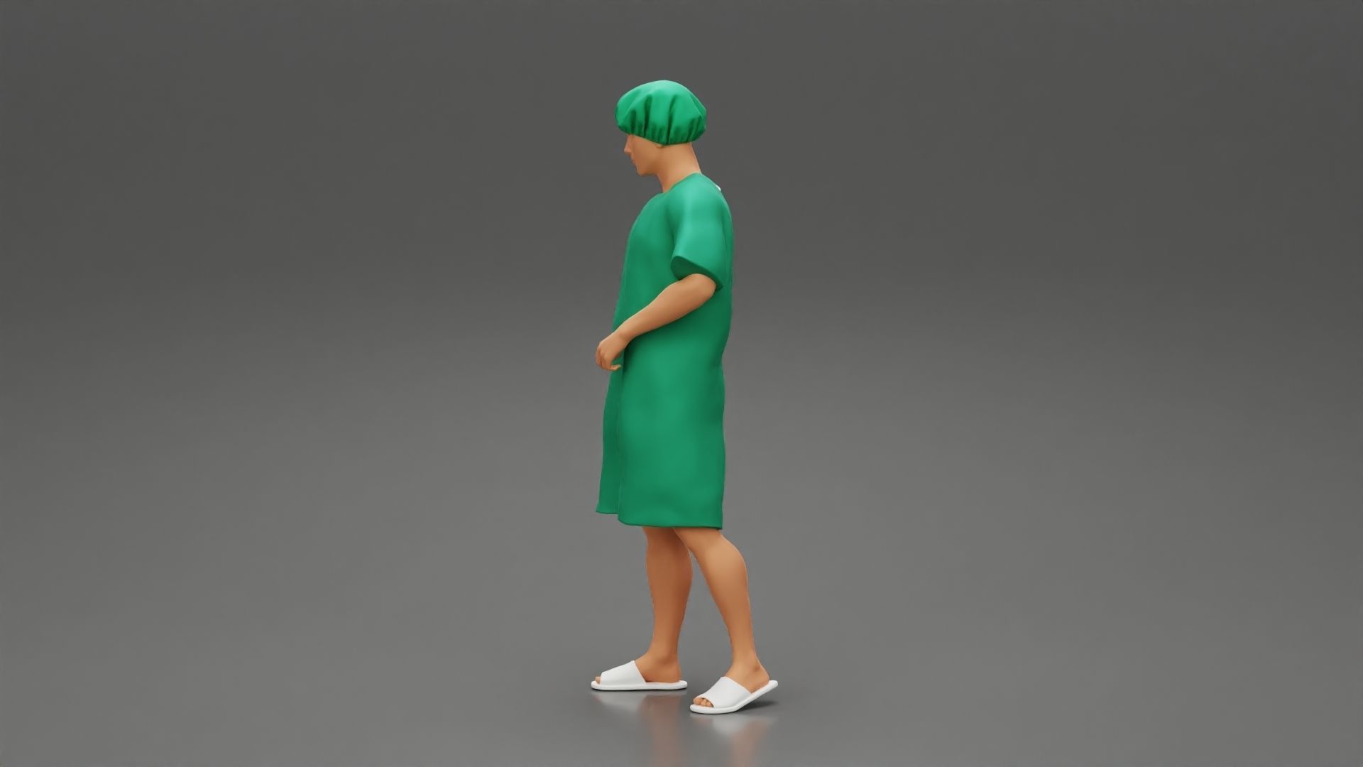 patient in hospital walking 3D model 3D printable | CGTrader