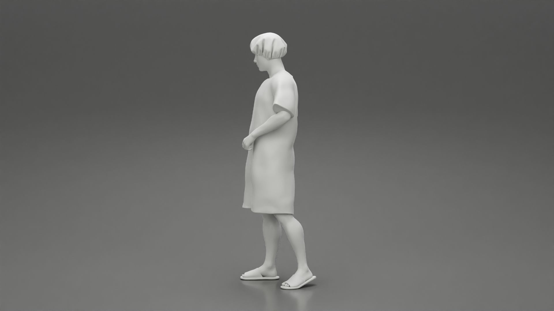 patient in hospital walking 3D model 3D printable | CGTrader