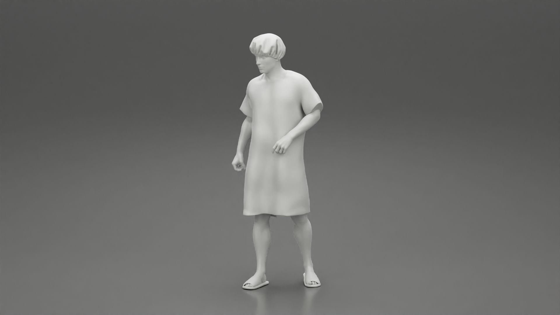 patient in hospital walking 3D model 3D printable | CGTrader