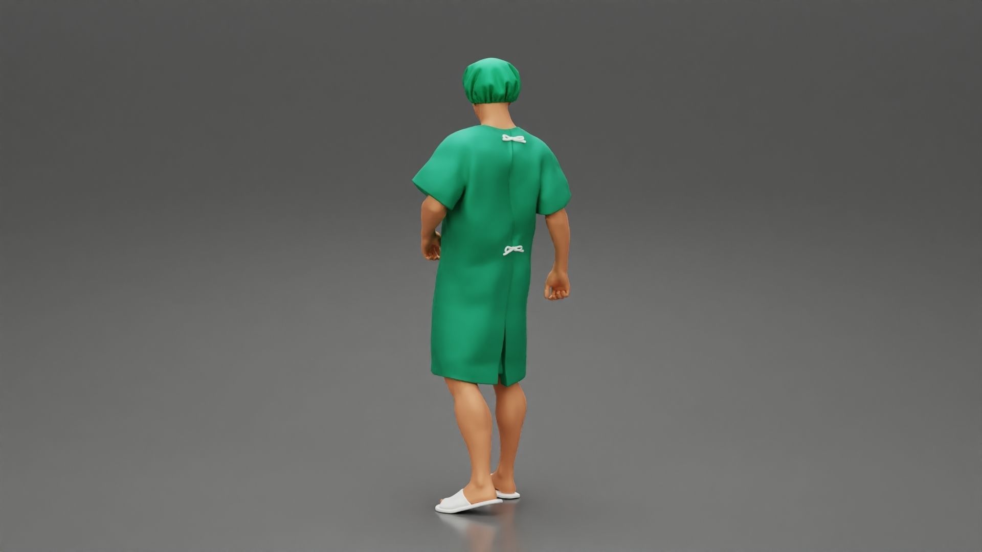 patient in hospital walking 3D model 3D printable | CGTrader