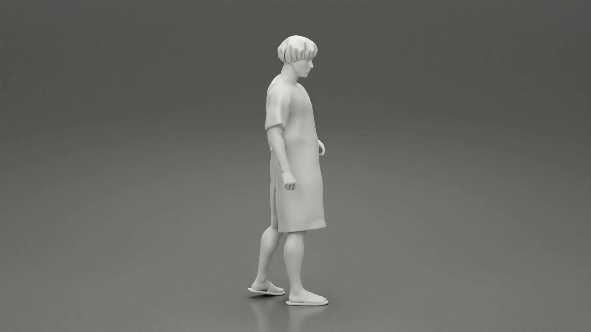 patient in hospital walking 3D model 3D printable | CGTrader