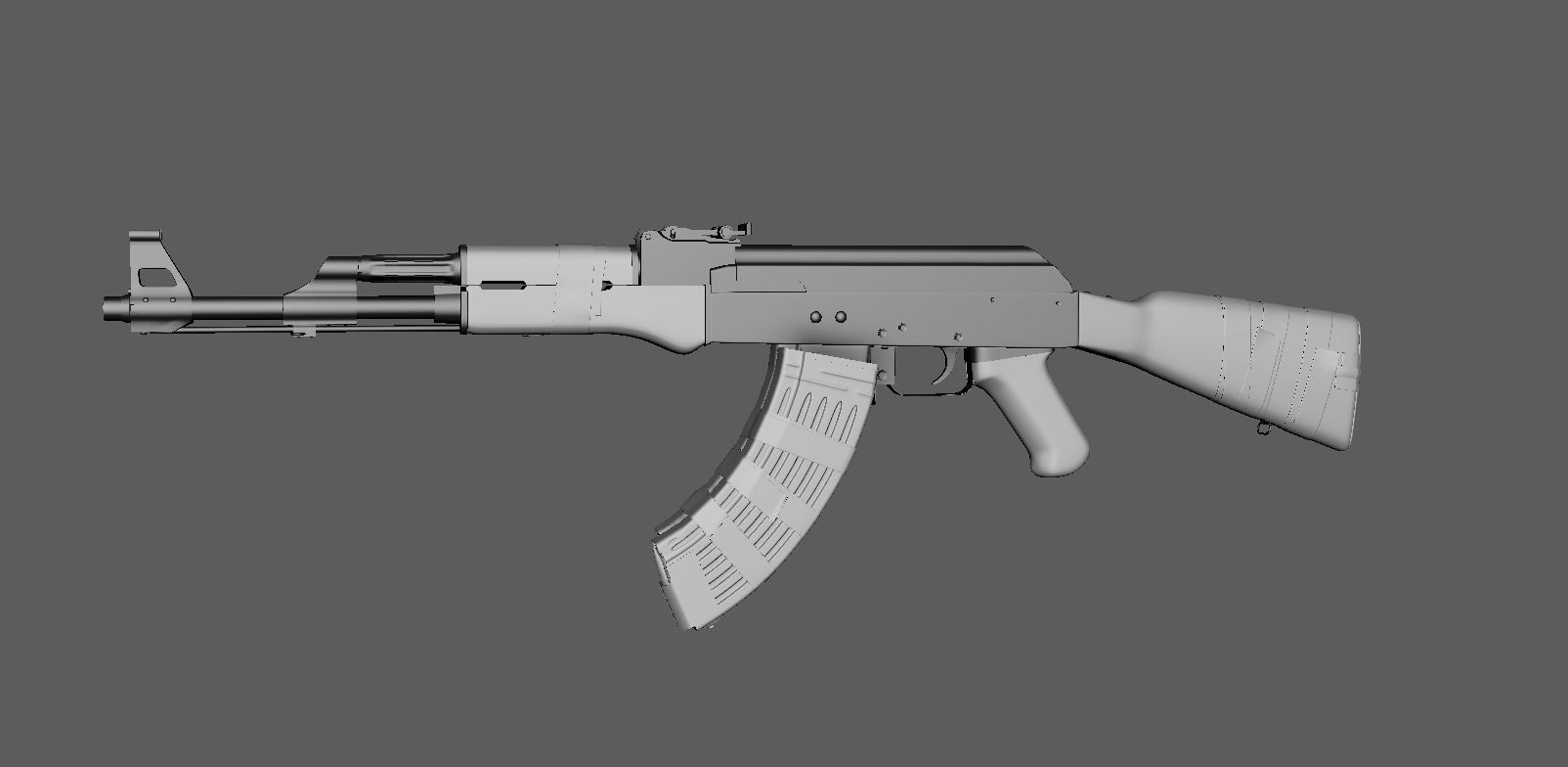 Ak-47 detailed model 3D model | CGTrader