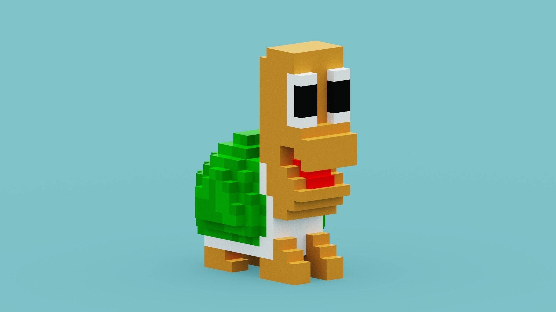 3D model Mario Turtle VR / AR / low-poly | CGTrader
