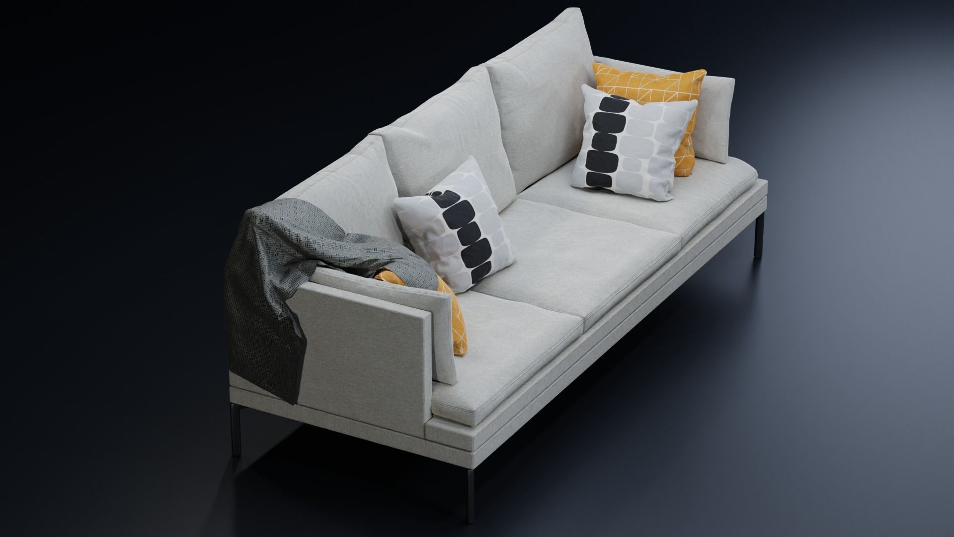 Modern 3D Couch 3D model | CGTrader