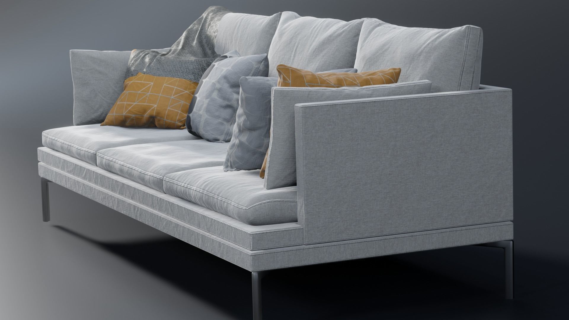 Modern 3D Couch 3D model | CGTrader