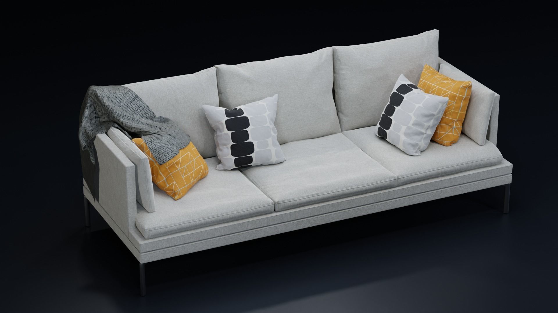 Modern 3D Couch 3D model | CGTrader