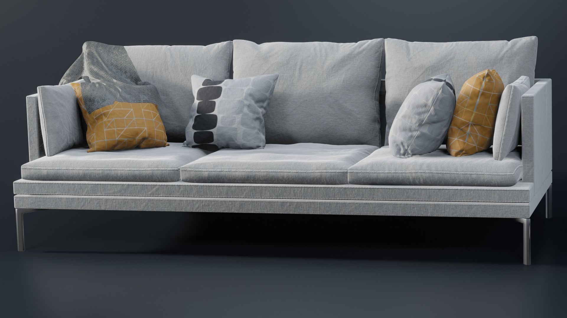 Modern 3D Couch 3D model | CGTrader