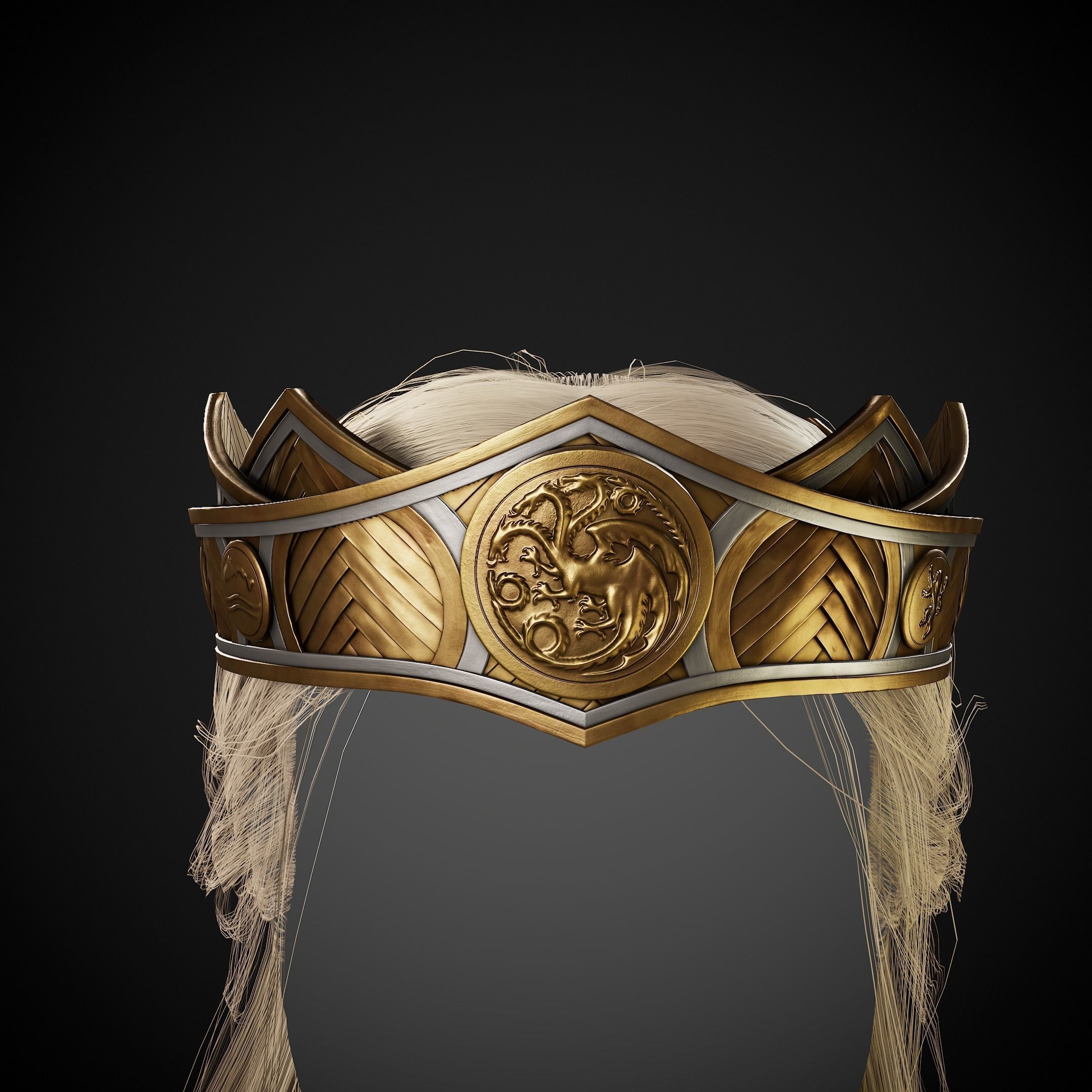 3D model House of the Dragon Viserys Crown VR / AR / low-poly | CGTrader
