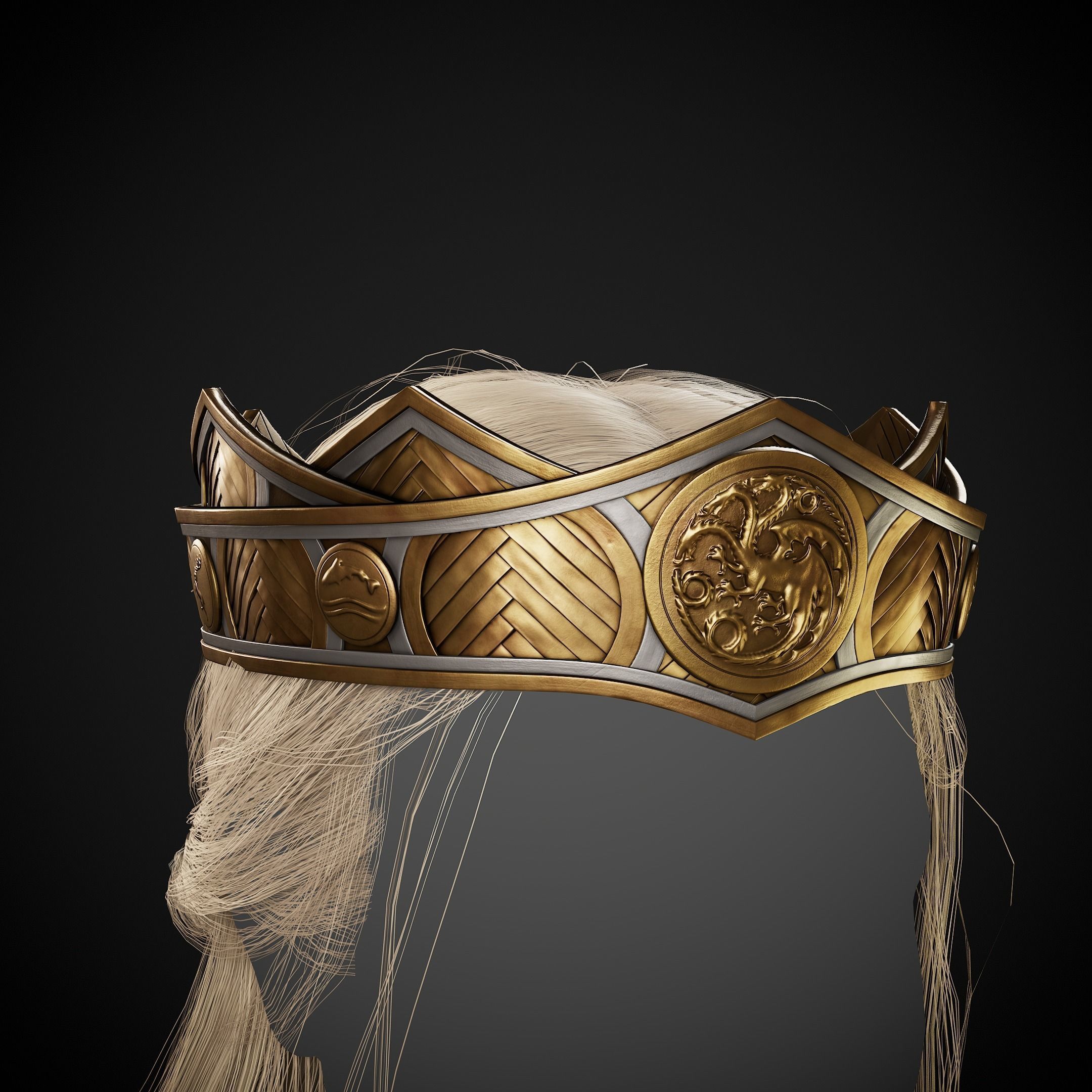 3D model House of the Dragon Viserys Crown VR / AR / low-poly | CGTrader