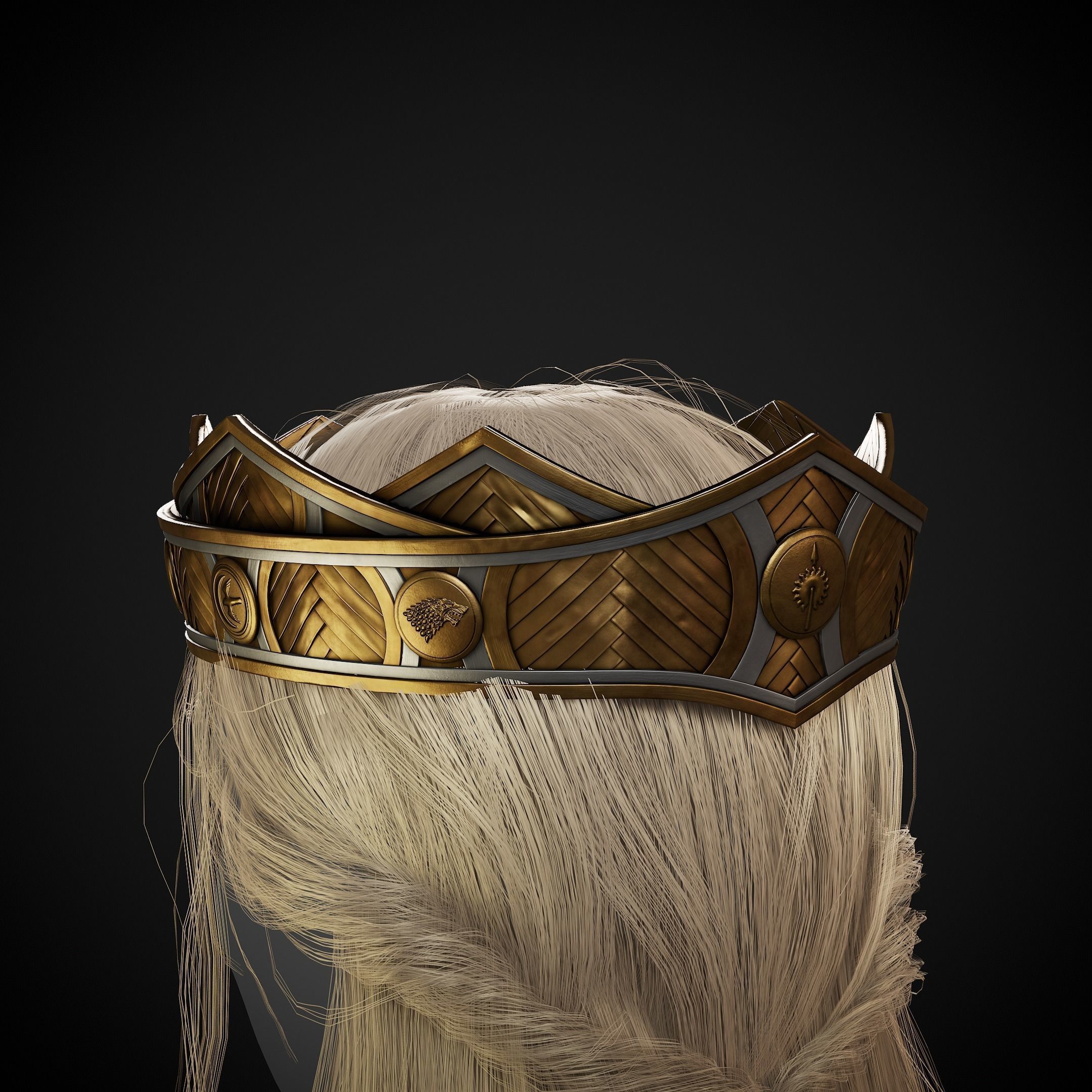 3D model House of the Dragon Viserys Crown VR / AR / low-poly | CGTrader