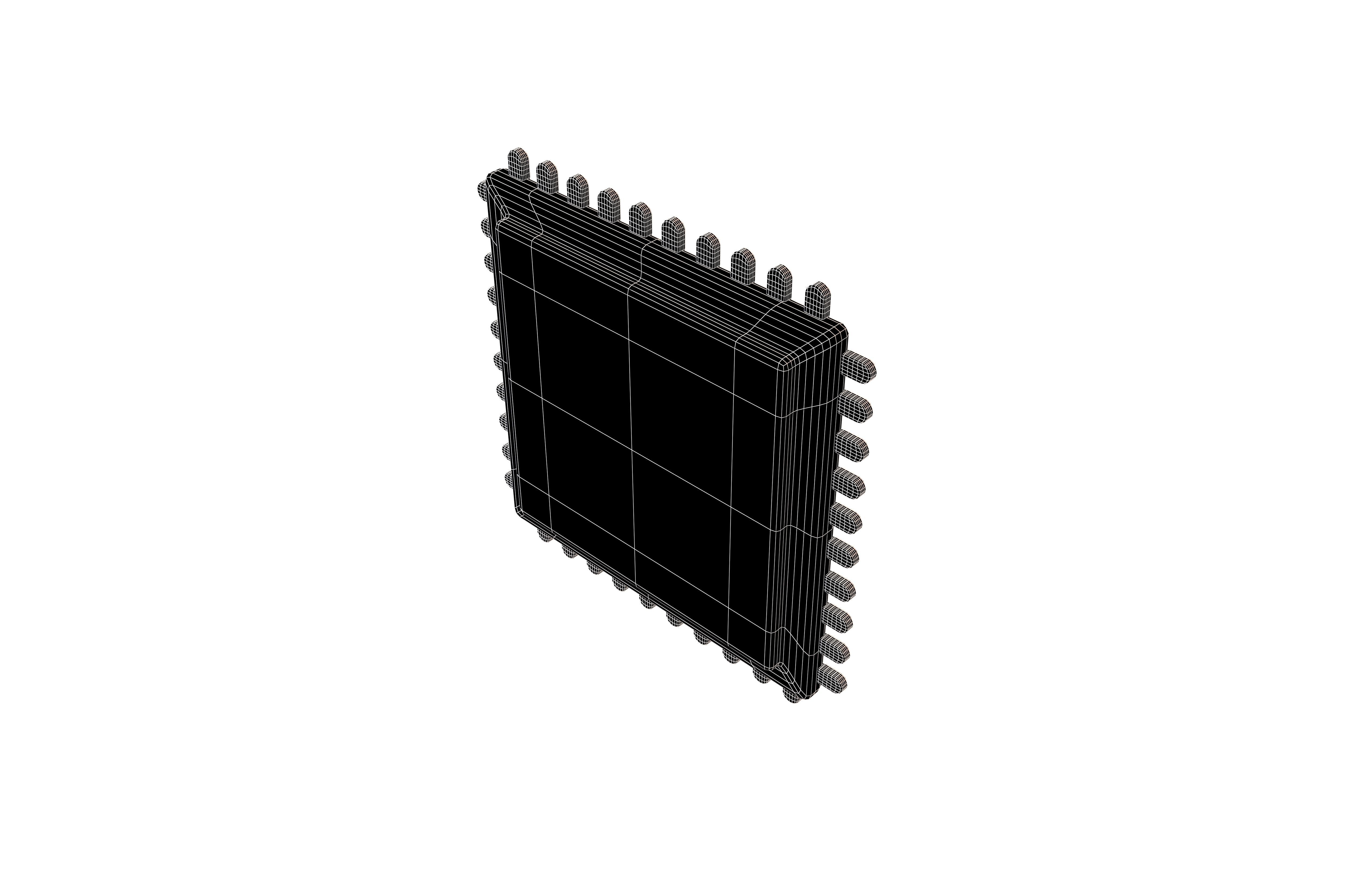 3D model Chip Icon v1 005 VR / AR / low-poly | CGTrader