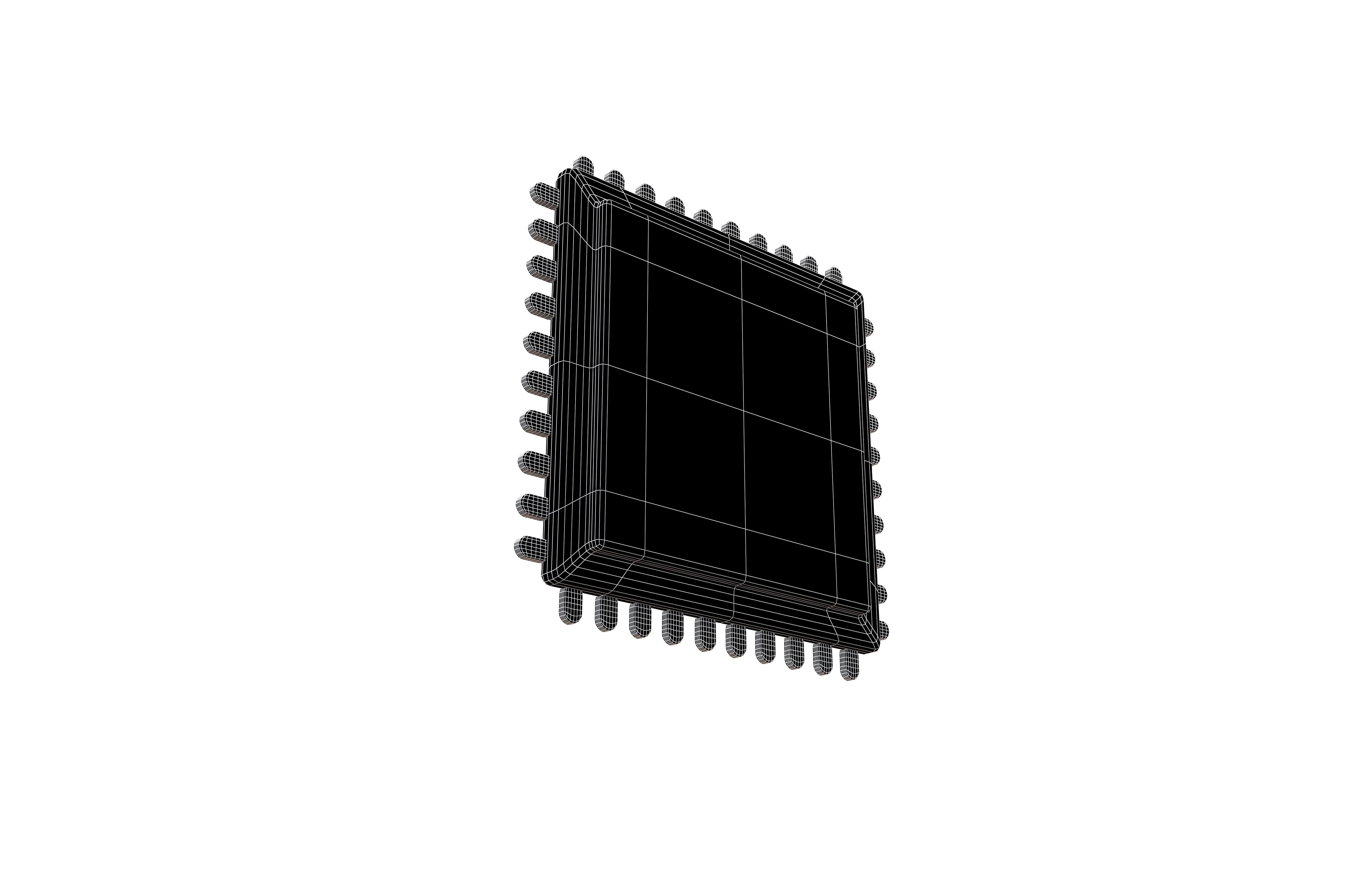 3D model Chip Icon v1 005 VR / AR / low-poly | CGTrader