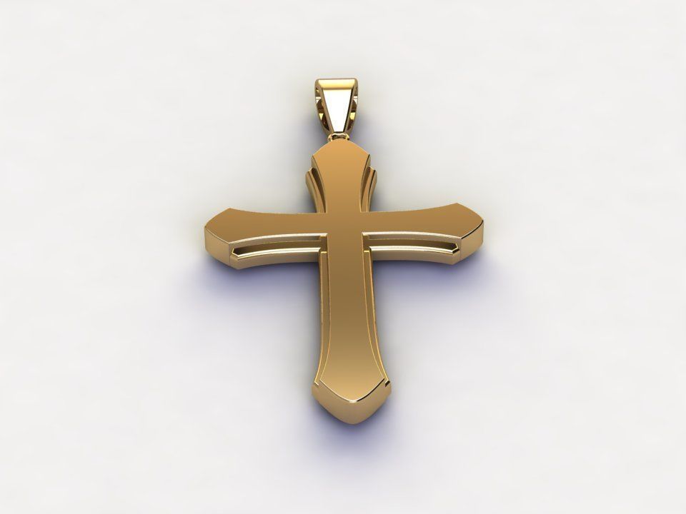 Cross Jesus Christ Pendant Cad P3 3D model 3D printable | CGTrader