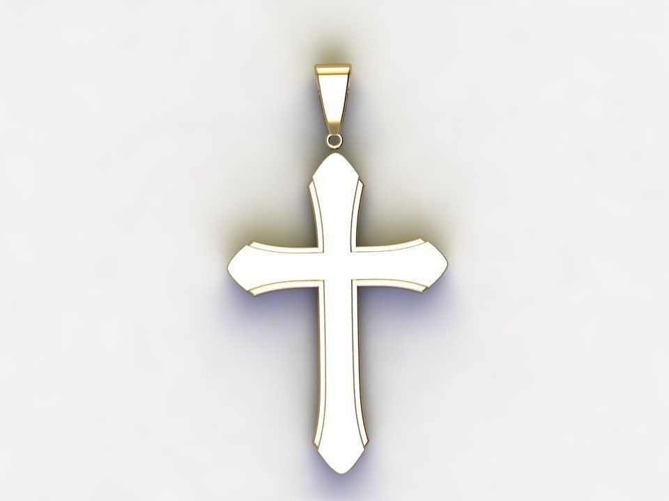 Cross Jesus Christ Pendant Cad P3 3D model 3D printable | CGTrader