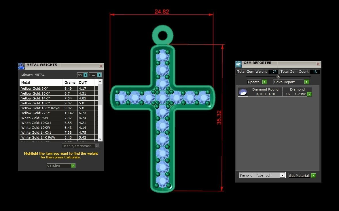 Cross Jesus Christ Pendant Cad P1 3D model 3D printable | CGTrader