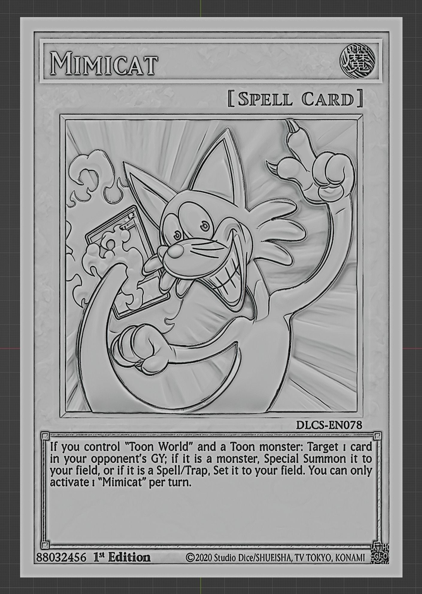 mimicat - yugioh 3D model 3D printable | CGTrader