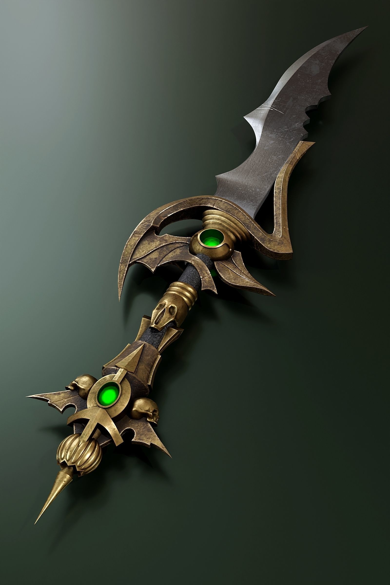 Fantasy style dagger 1 3D model | CGTrader
