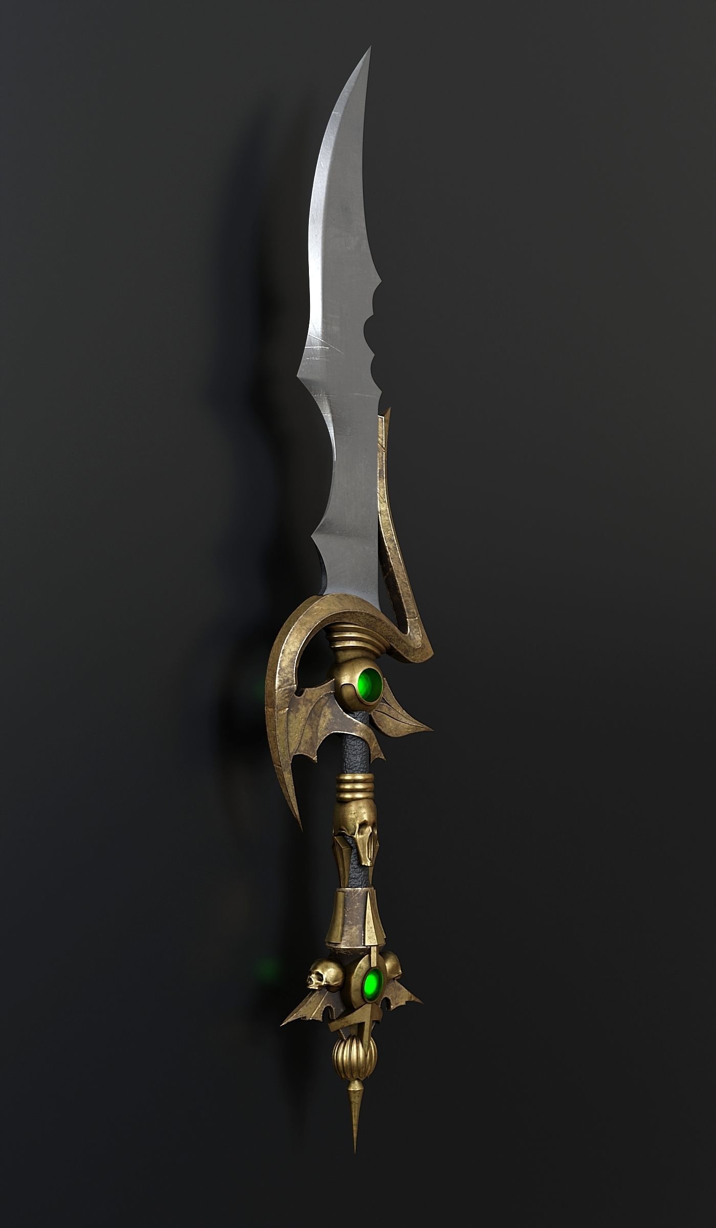 Fantasy style dagger 1 3D model | CGTrader