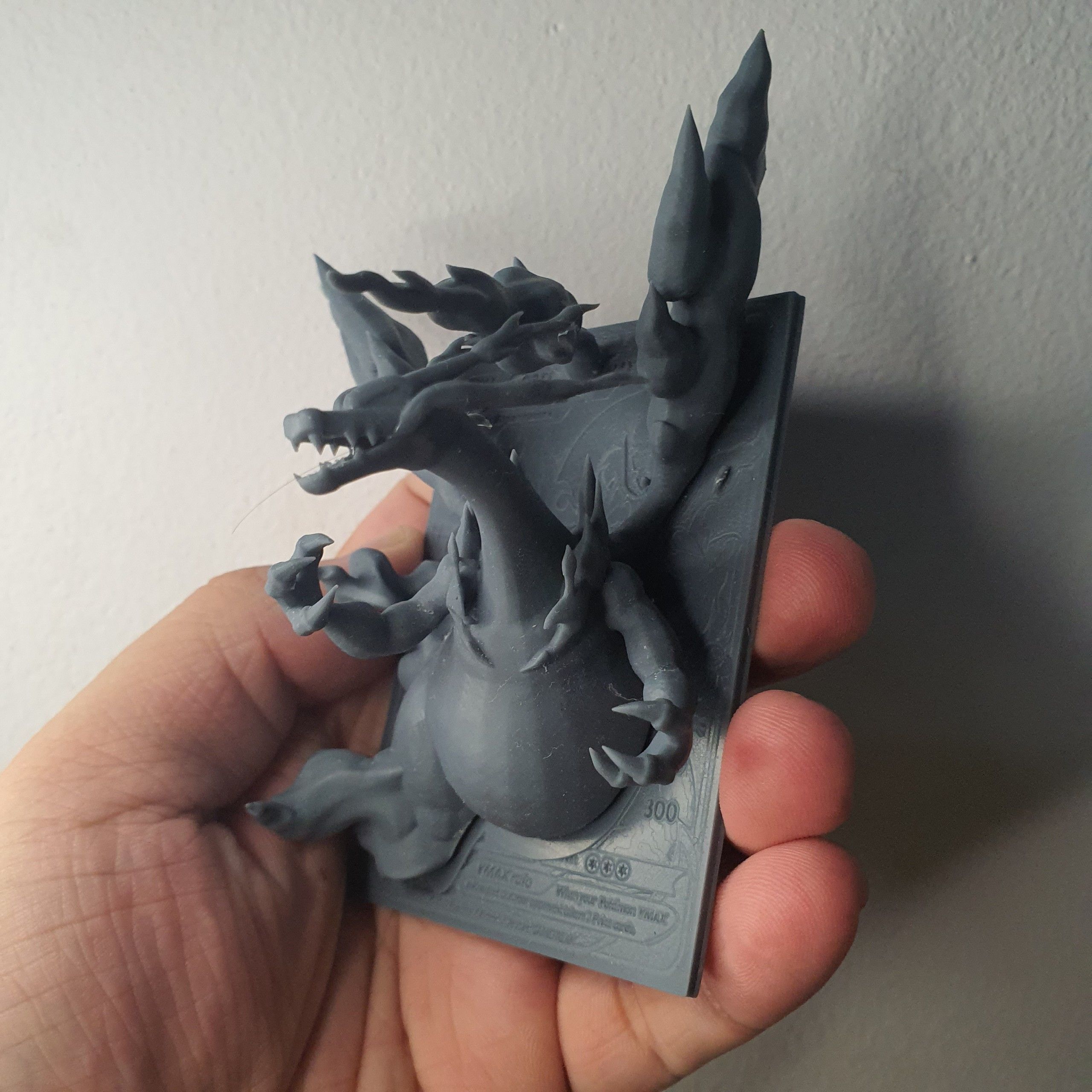 Gmax Charizard 4D Card Fan Custom 3D Printing File Pokemon 3D model 3D ...