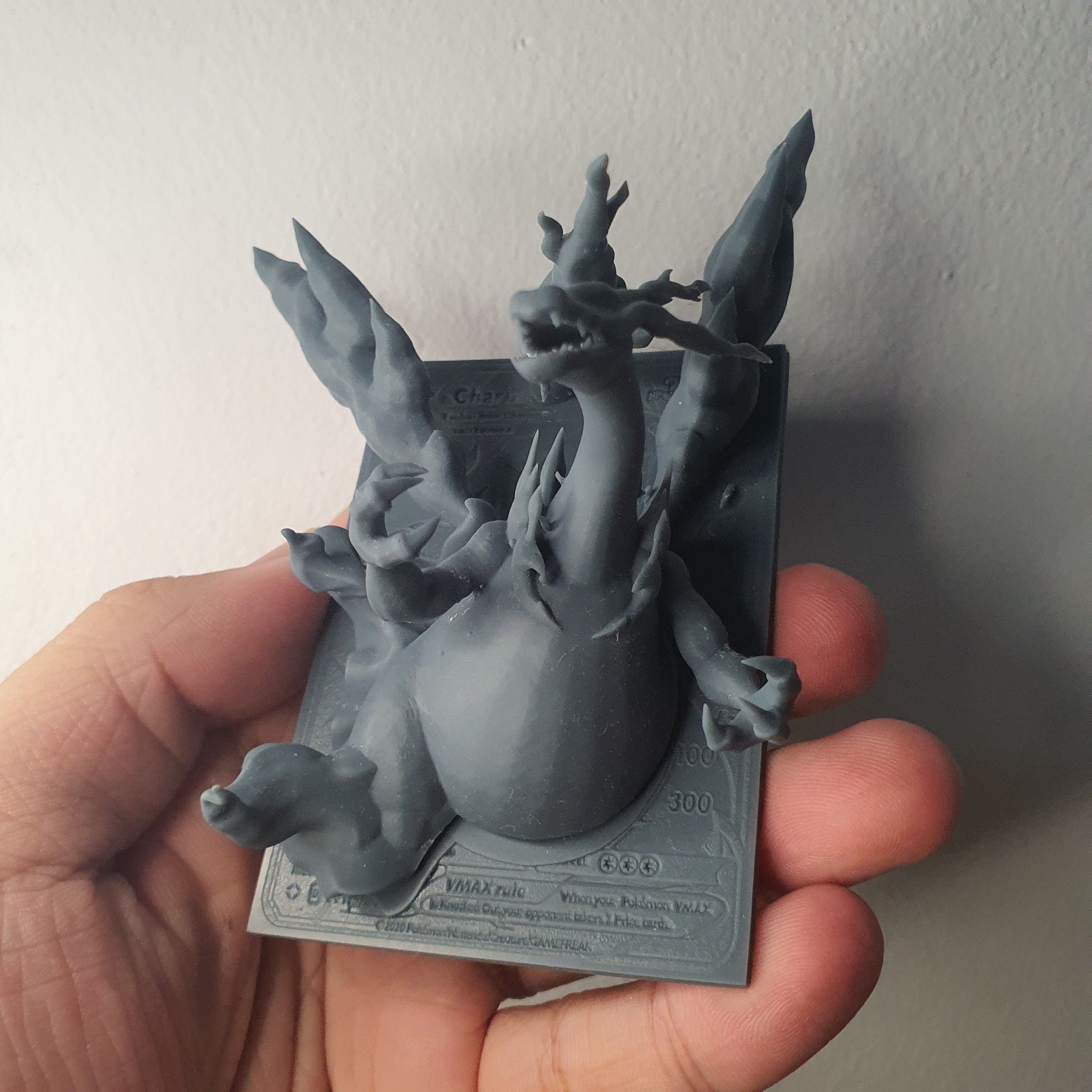 Gmax Charizard 4D Card Fan Custom 3D Printing File Pokemon 3D model 3D ...