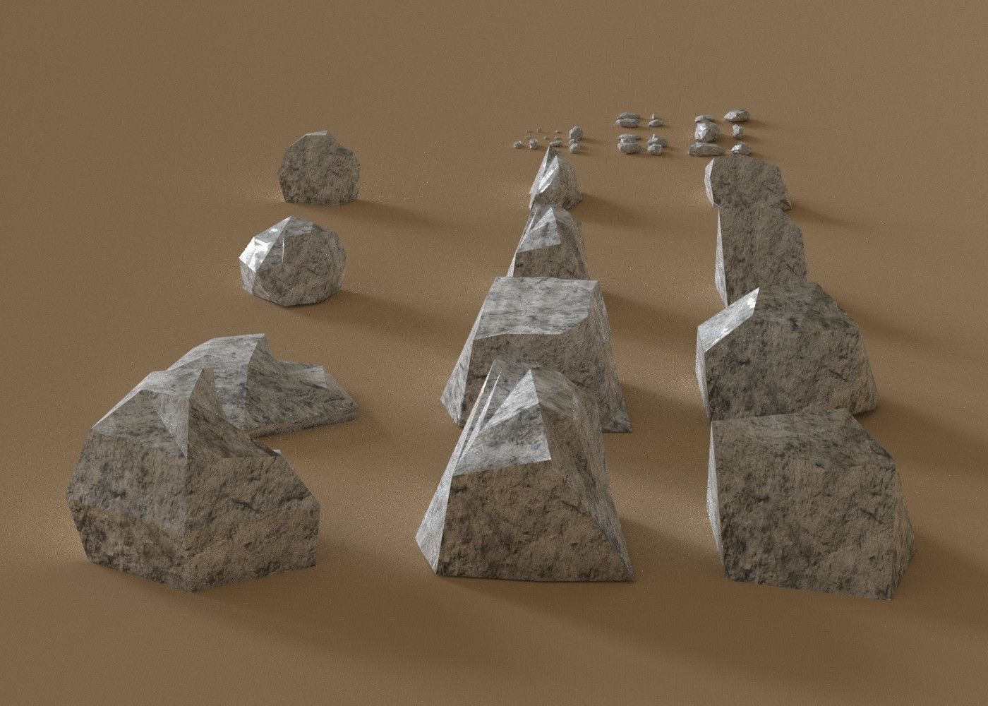 3D model Rocks and Stones VR / AR / low-poly | CGTrader