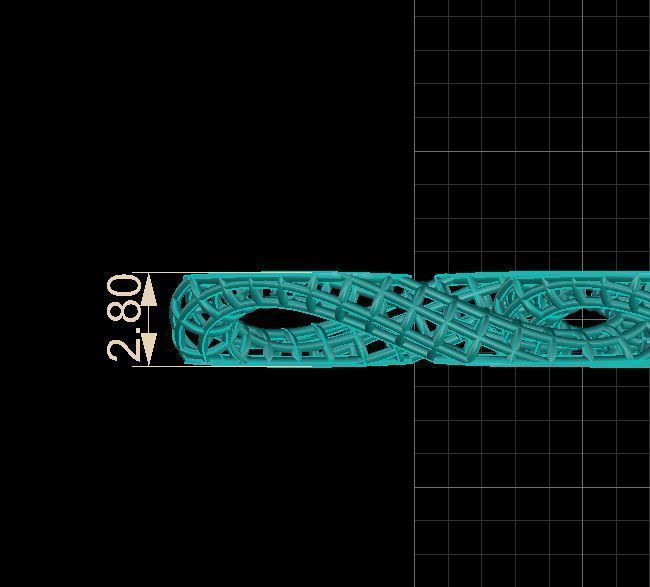 fusion cuban chain 3D model 3D printable | CGTrader