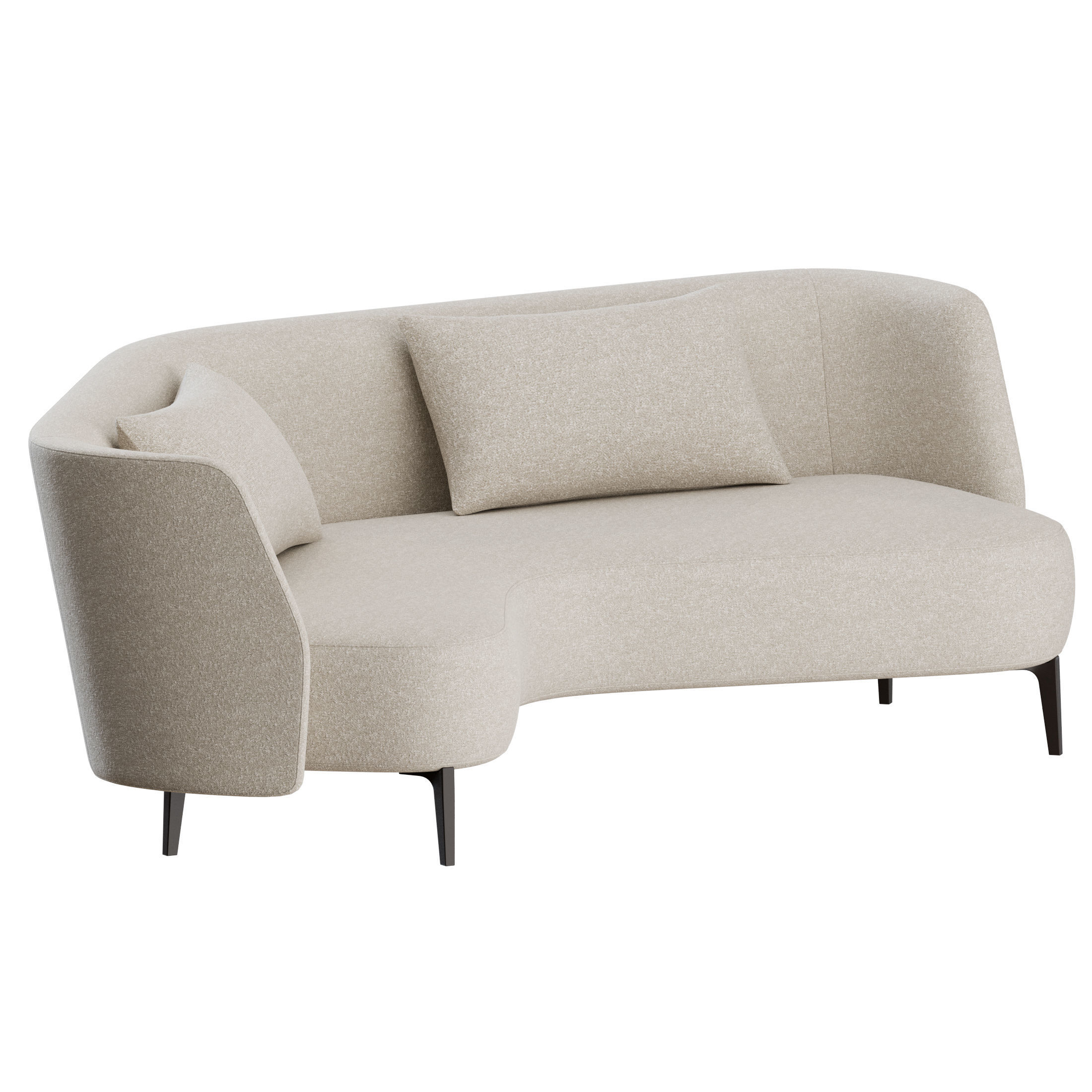 Sunday Sofa Curved by Poliform 3D model | CGTrader