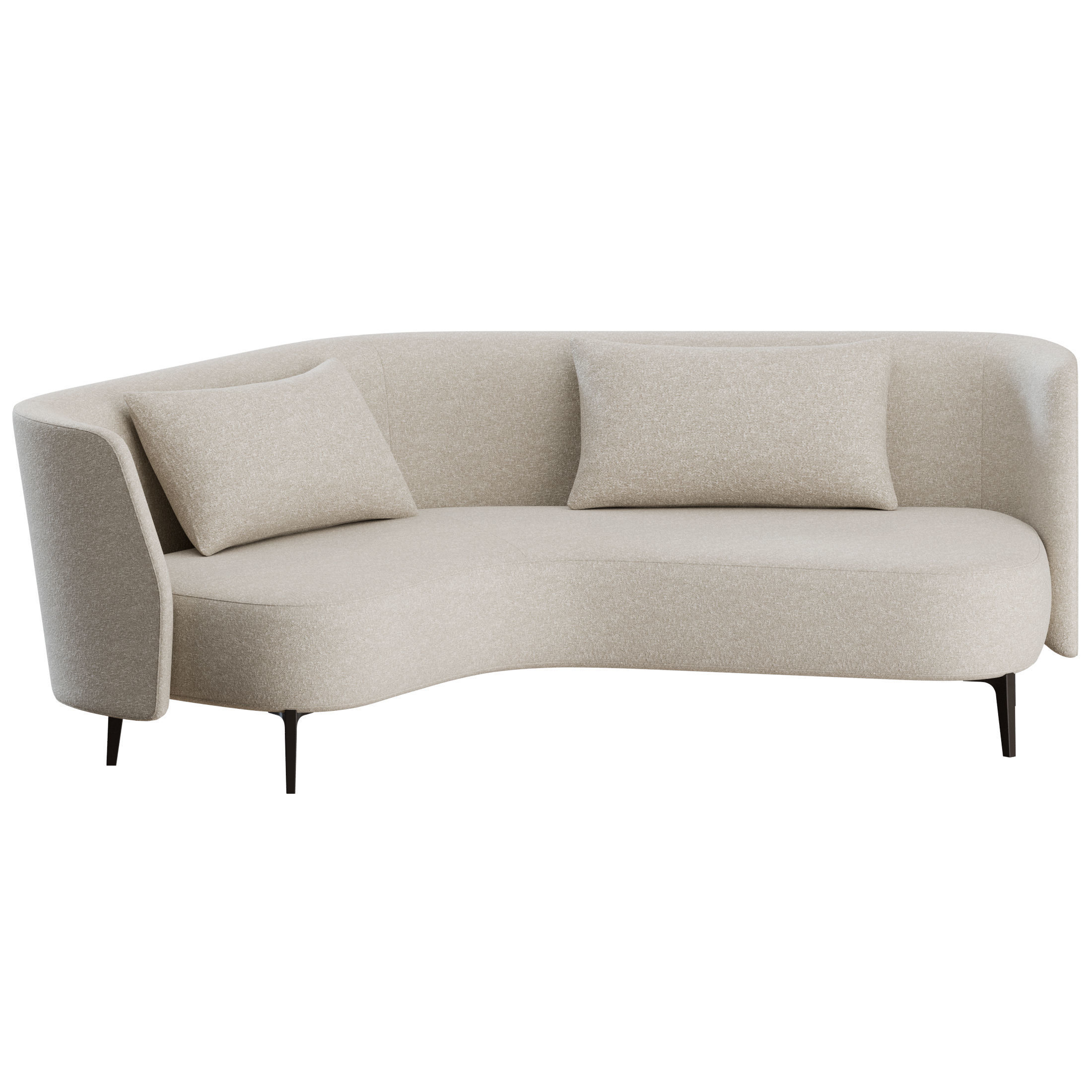 Sunday Sofa Curved by Poliform 3D model | CGTrader