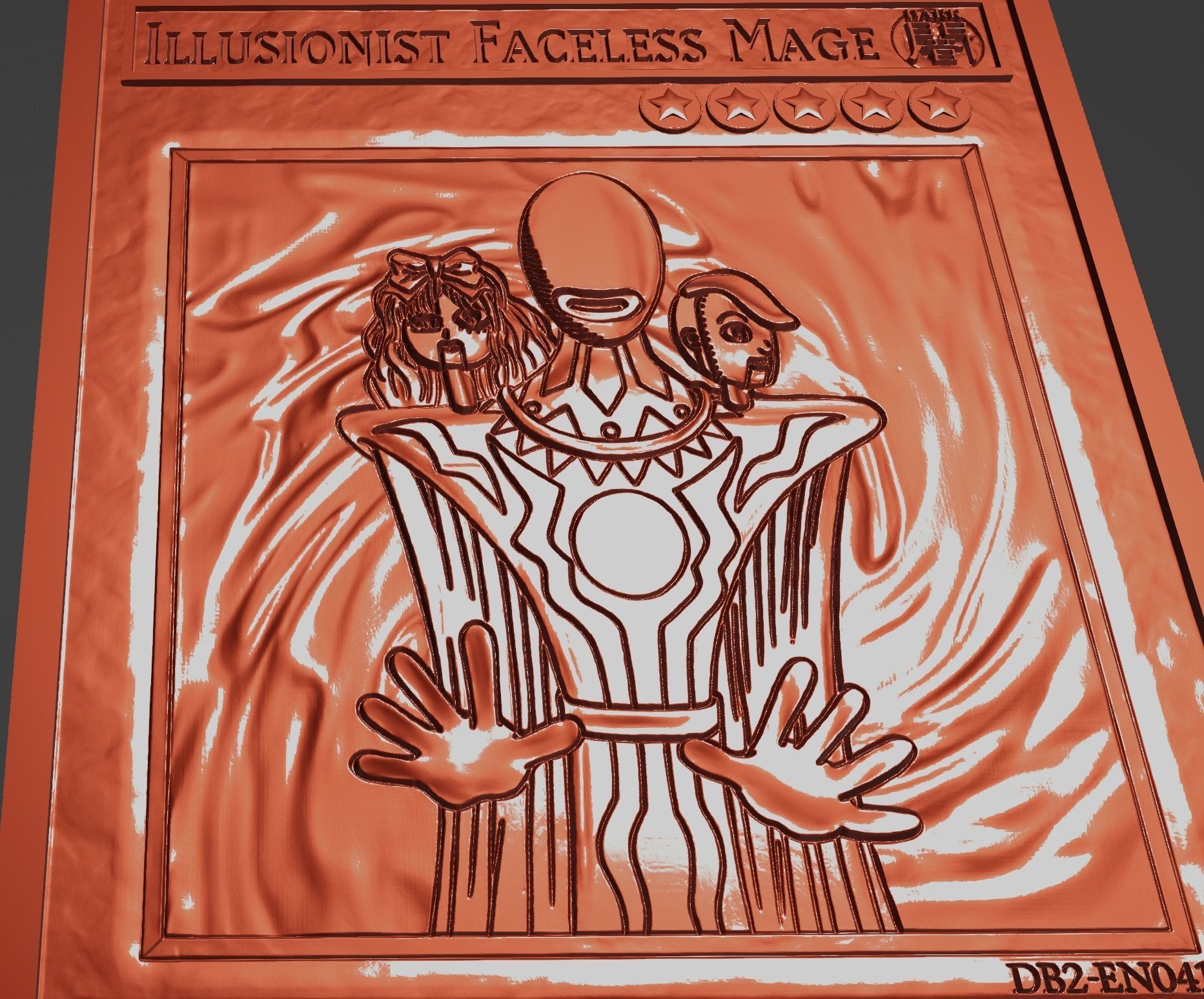 illusionist faceless mage - mage - yugioh 3D model 3D printable | CGTrader